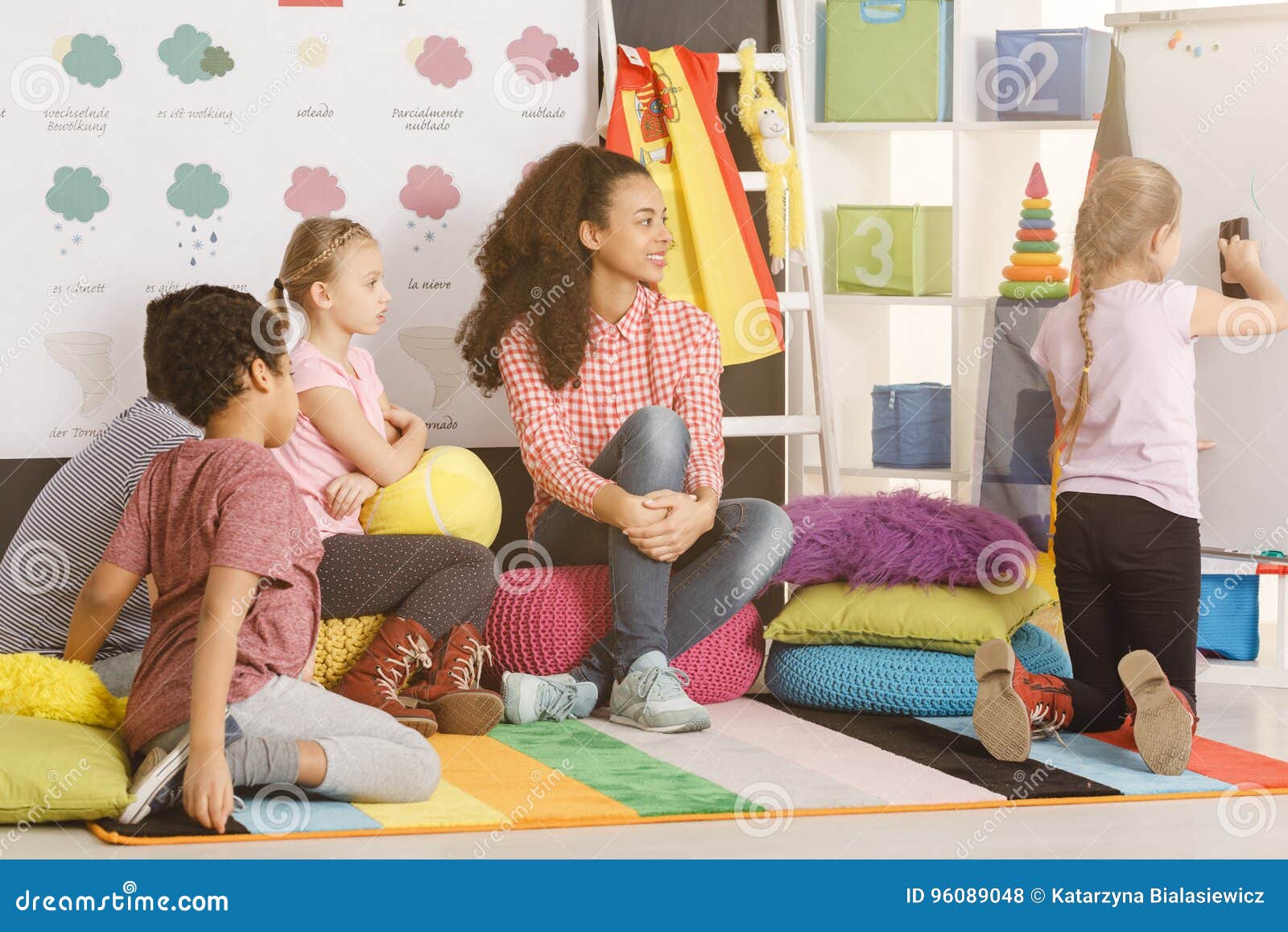 Additional Classes at School Stock Photo - Image of studying, group ...