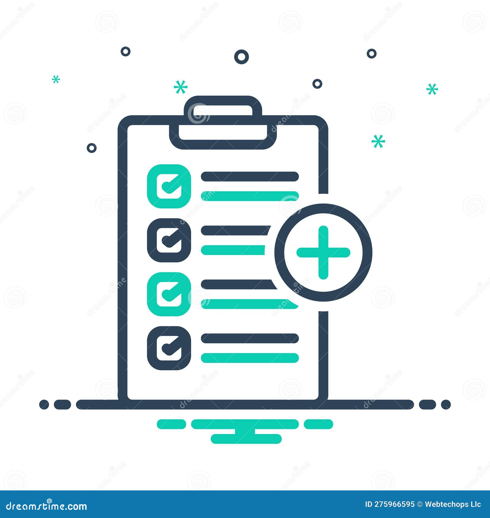 Mix Icon for Additional, Extra and Paper Stock Vector - Illustration of ...