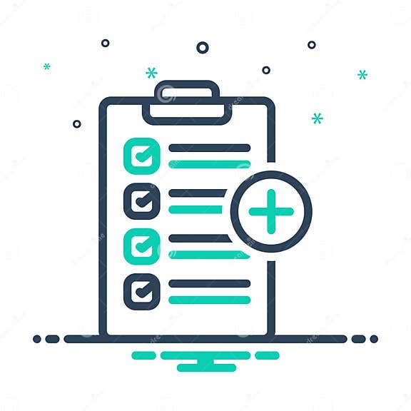 Mix Icon for Additional, Extra and Paper Stock Vector - Illustration of ...