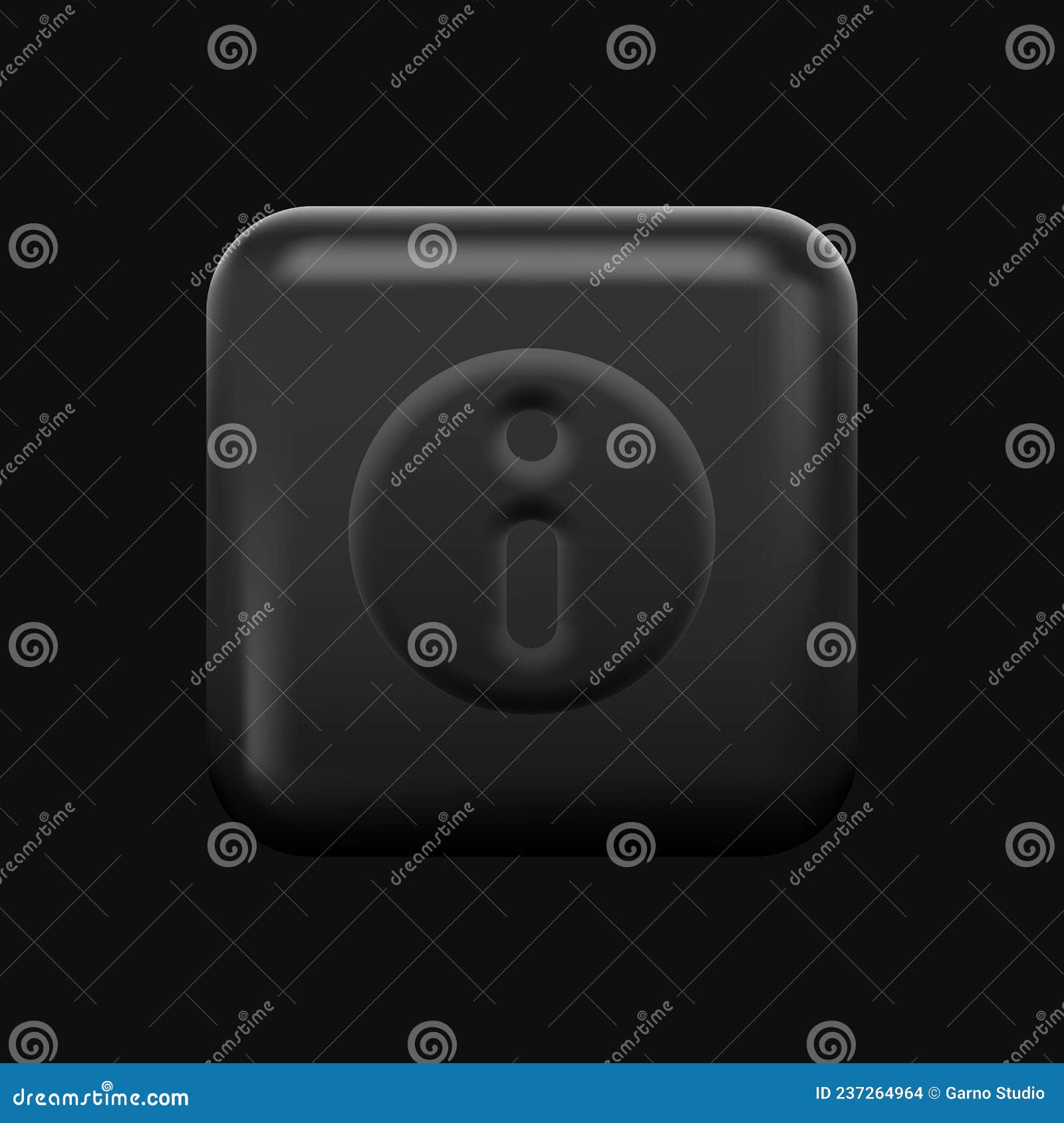 Additional Information 3d Icon. Black Squared Design Element Stock ...