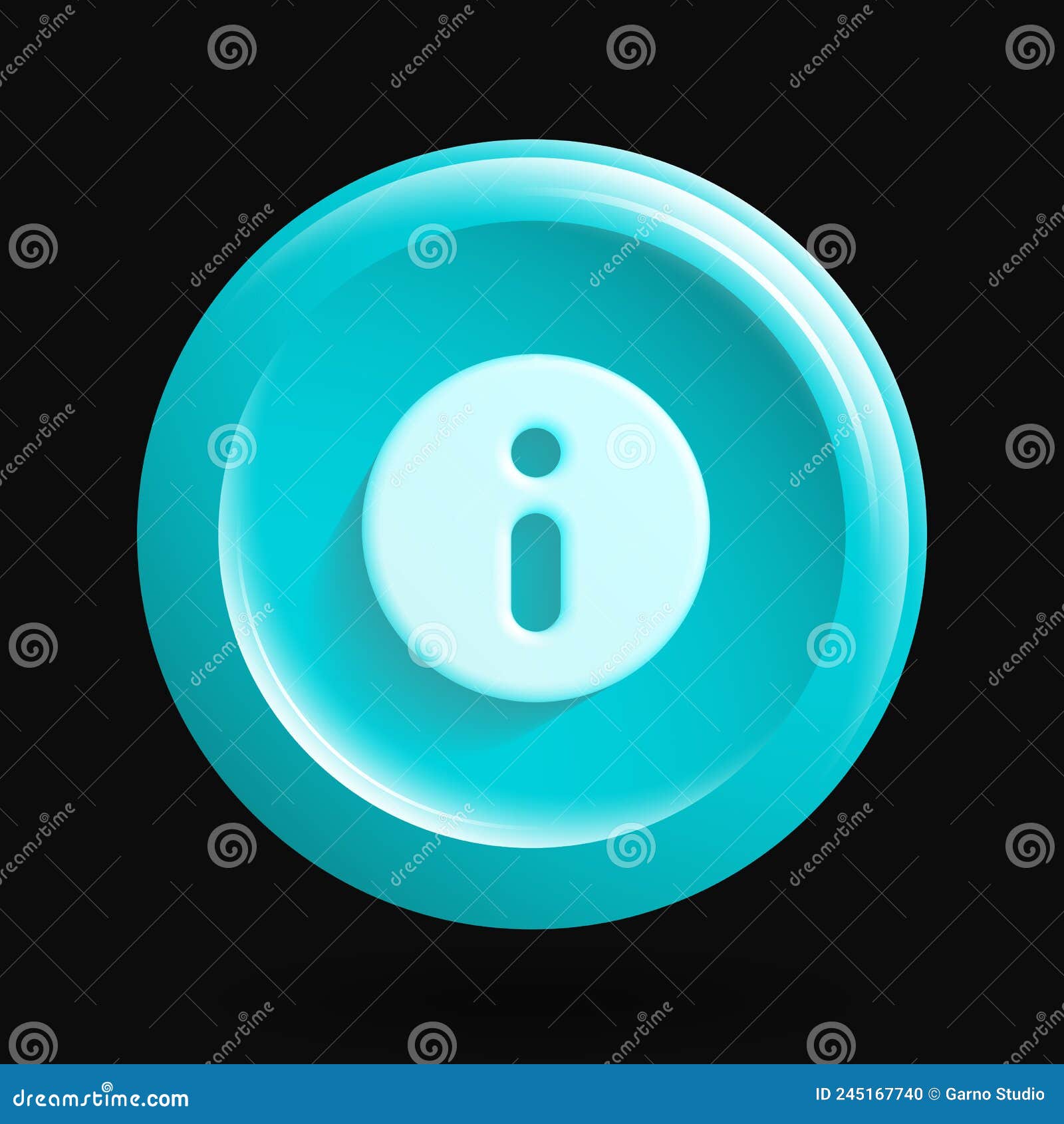 Additional Information 3d Icon. Blue Round Design Element Stock Vector ...