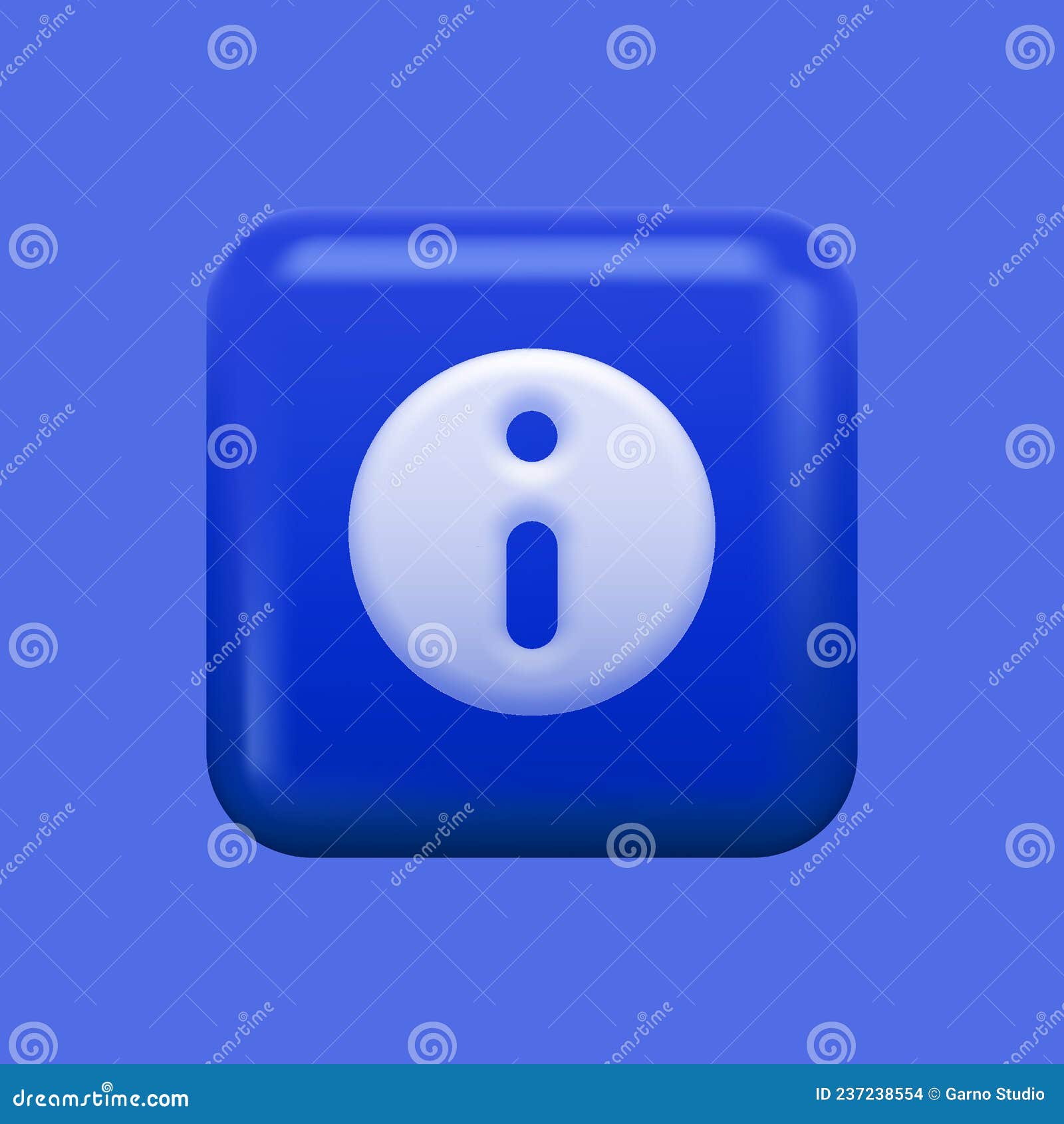 Additional Information 3d Icon. Blue Squared Design Element Stock ...