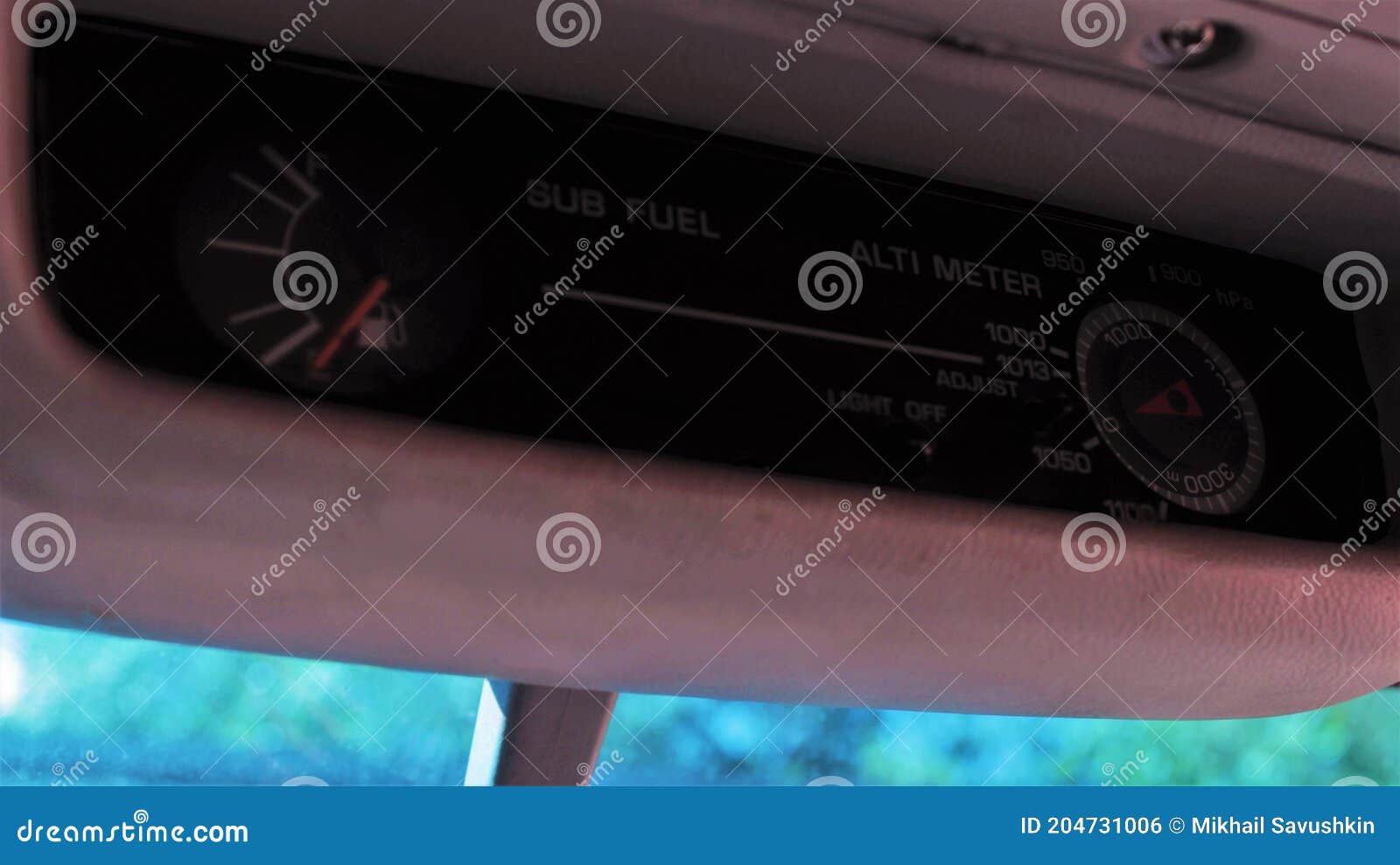 Additional Instrument Panel in the Car. Stock Photo - Image of fuel ...