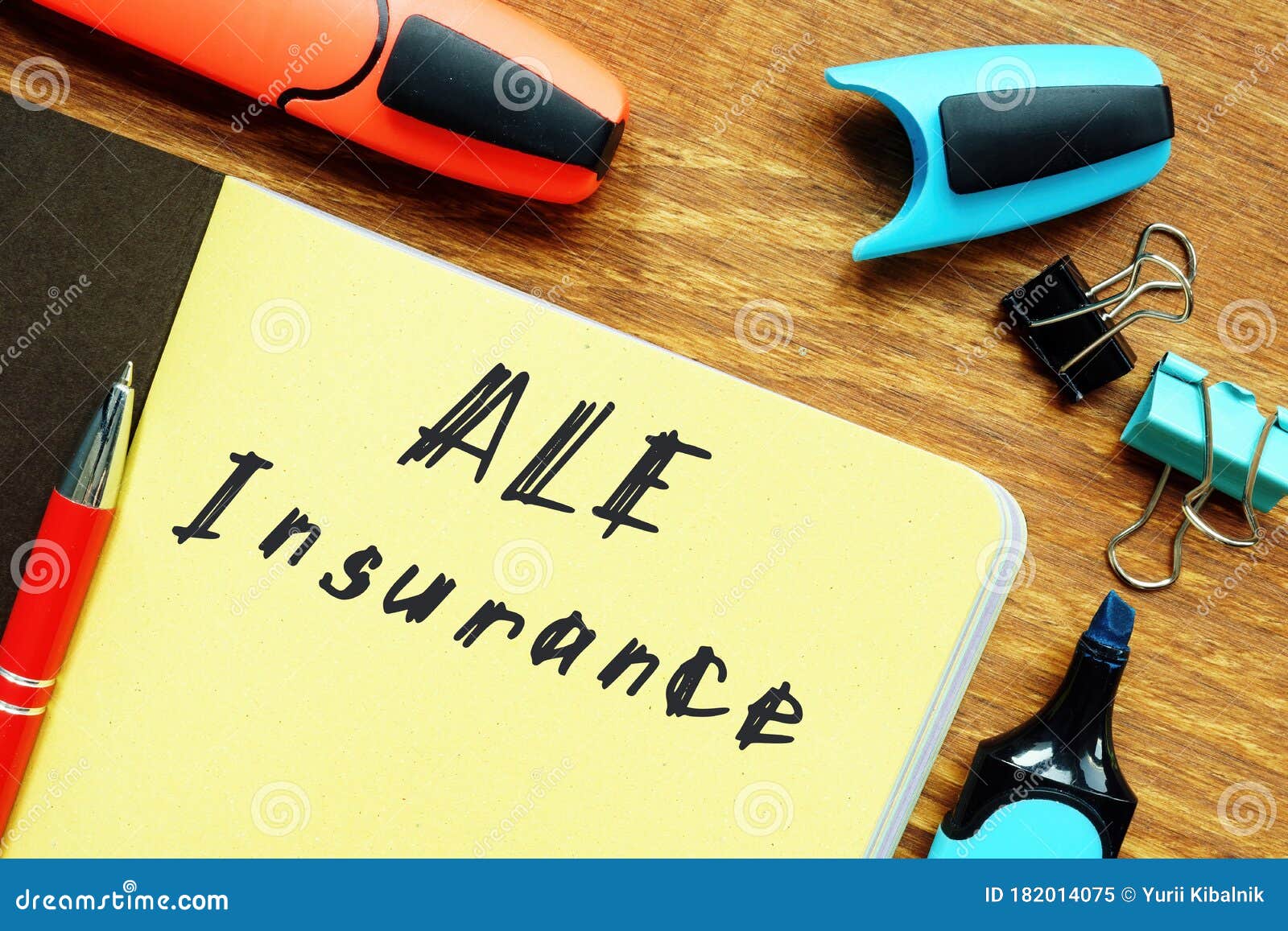 Additional Living Expense ALE Insurance Inscription on the Page Stock ...