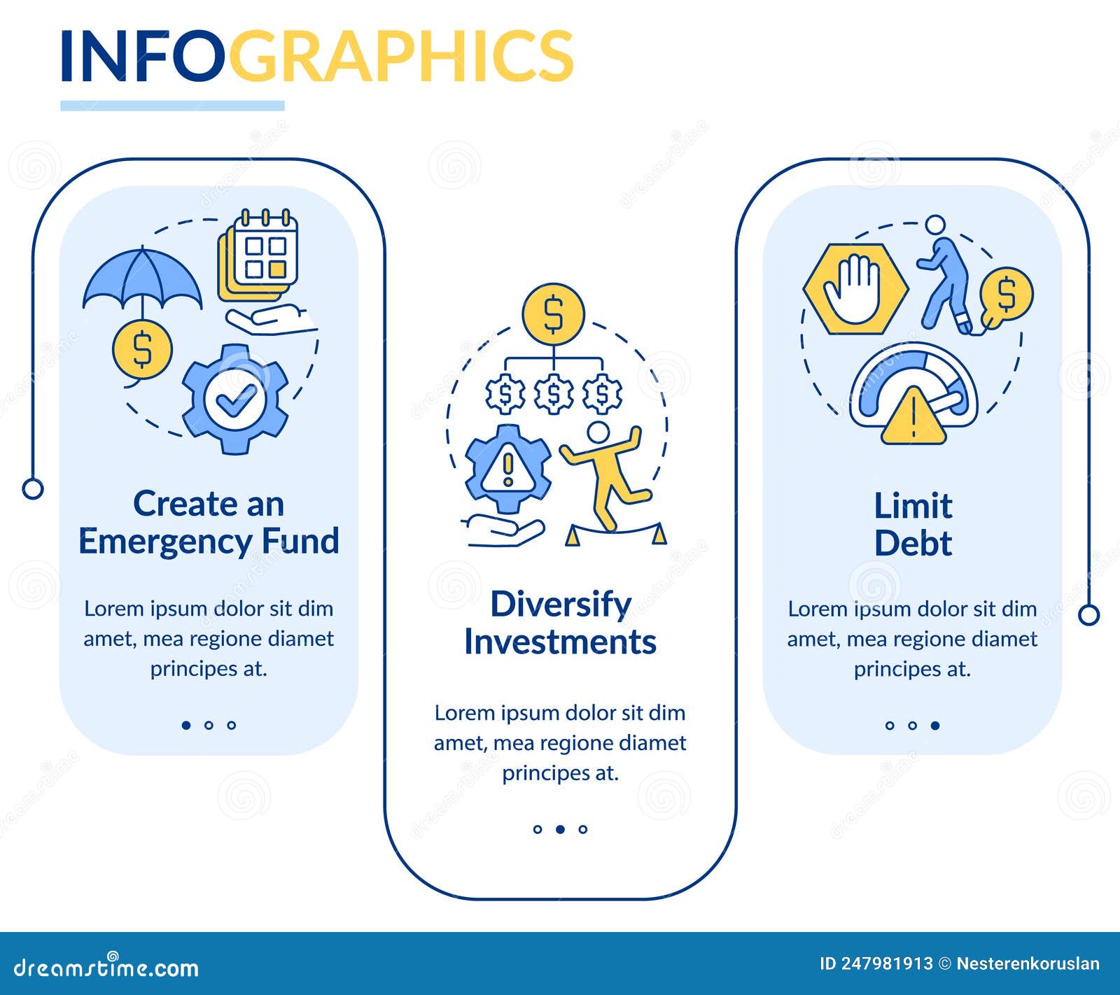 HOA Management Rectangle Infographic Template Vector Illustration ...