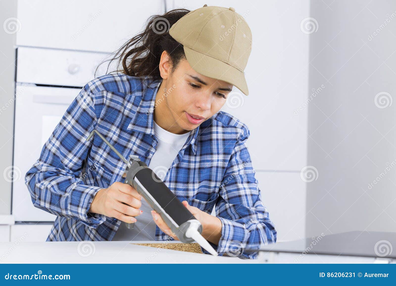 Additional support for hob stock image. Image of vocation - 86206231