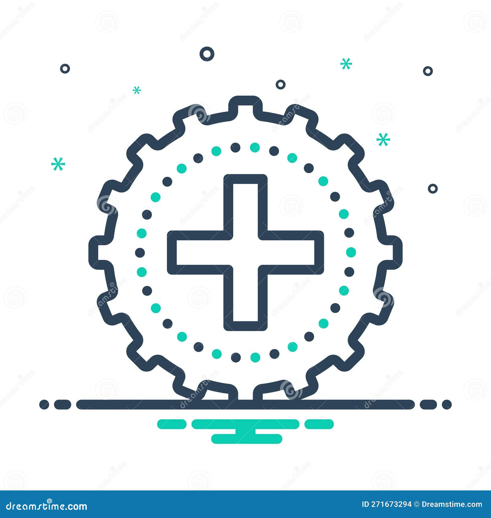 Mix Icon for Additions, Add and First Stock Illustration - Illustration ...