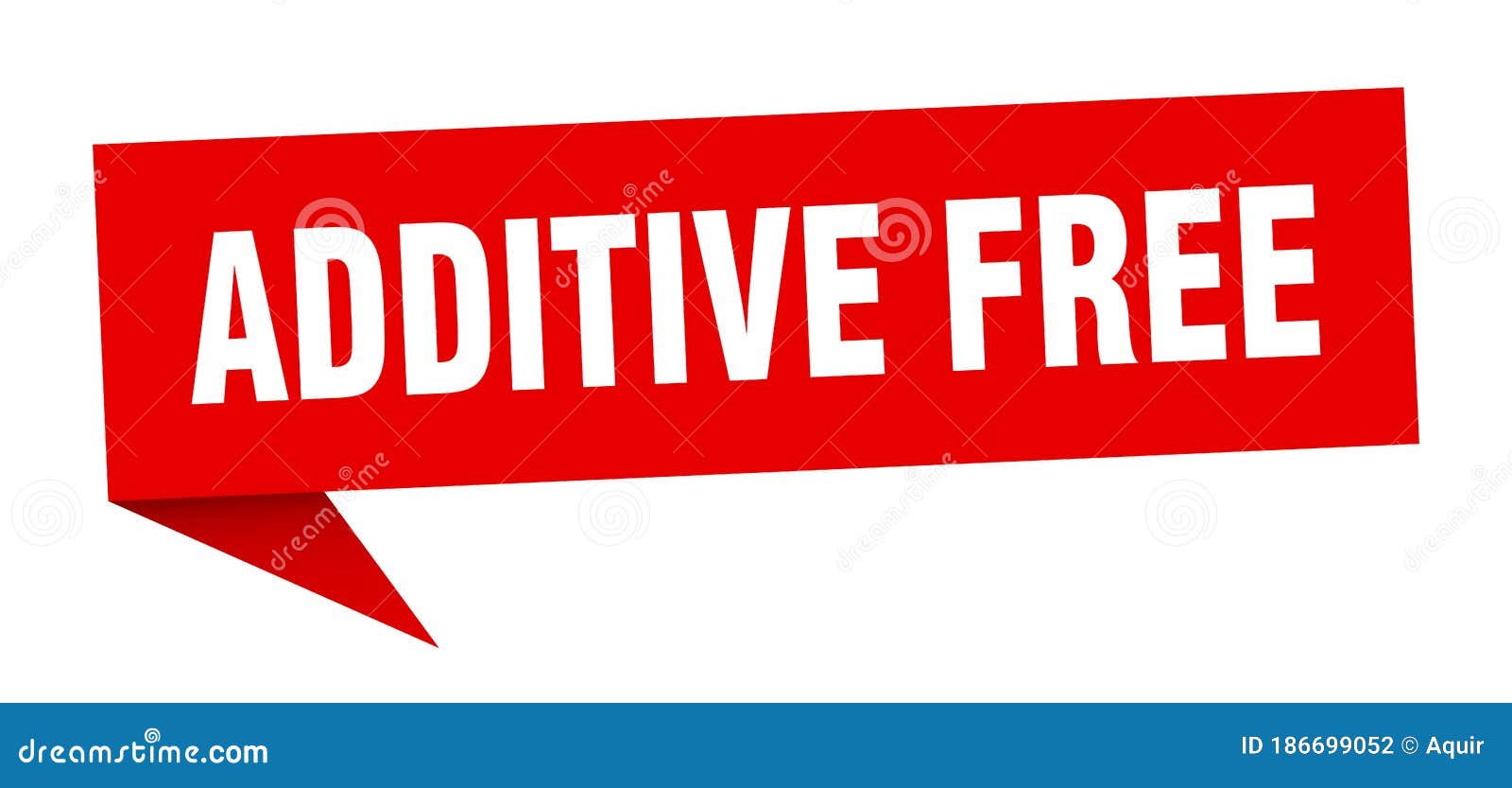 Additive Free Banner. Additive Free Speech Bubble Stock Vector ...