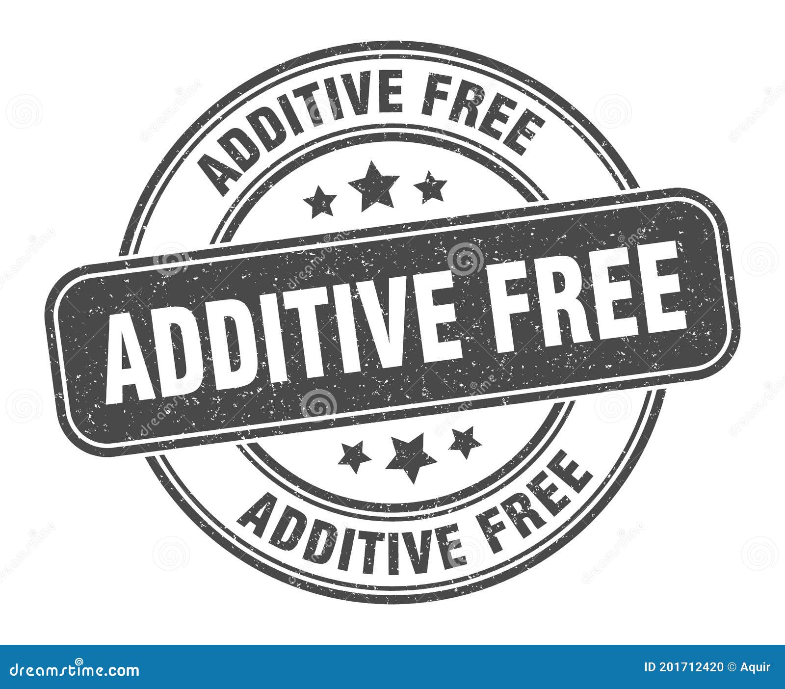 Additive Free Stamp. Additive Free Label. Round Grunge Sign Stock ...