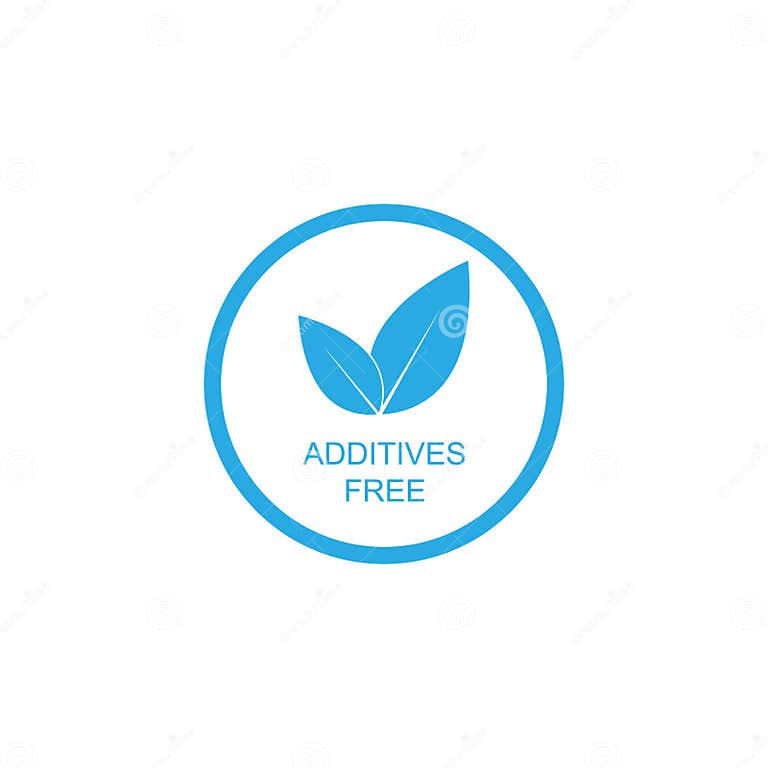 Additives Free Sign Simple Design Stock Illustration - Illustration of ...
