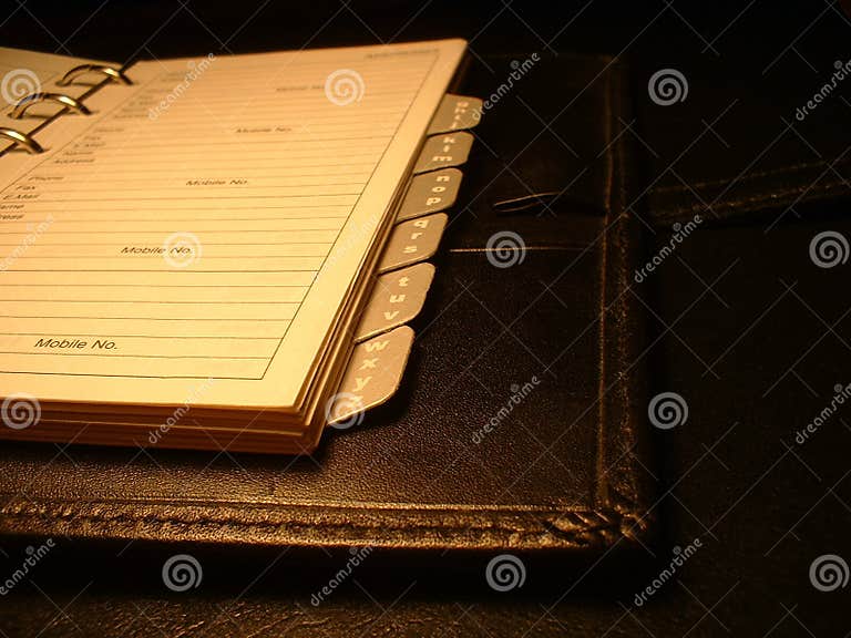 Address book stock photo. Image of address, black, close - 6822