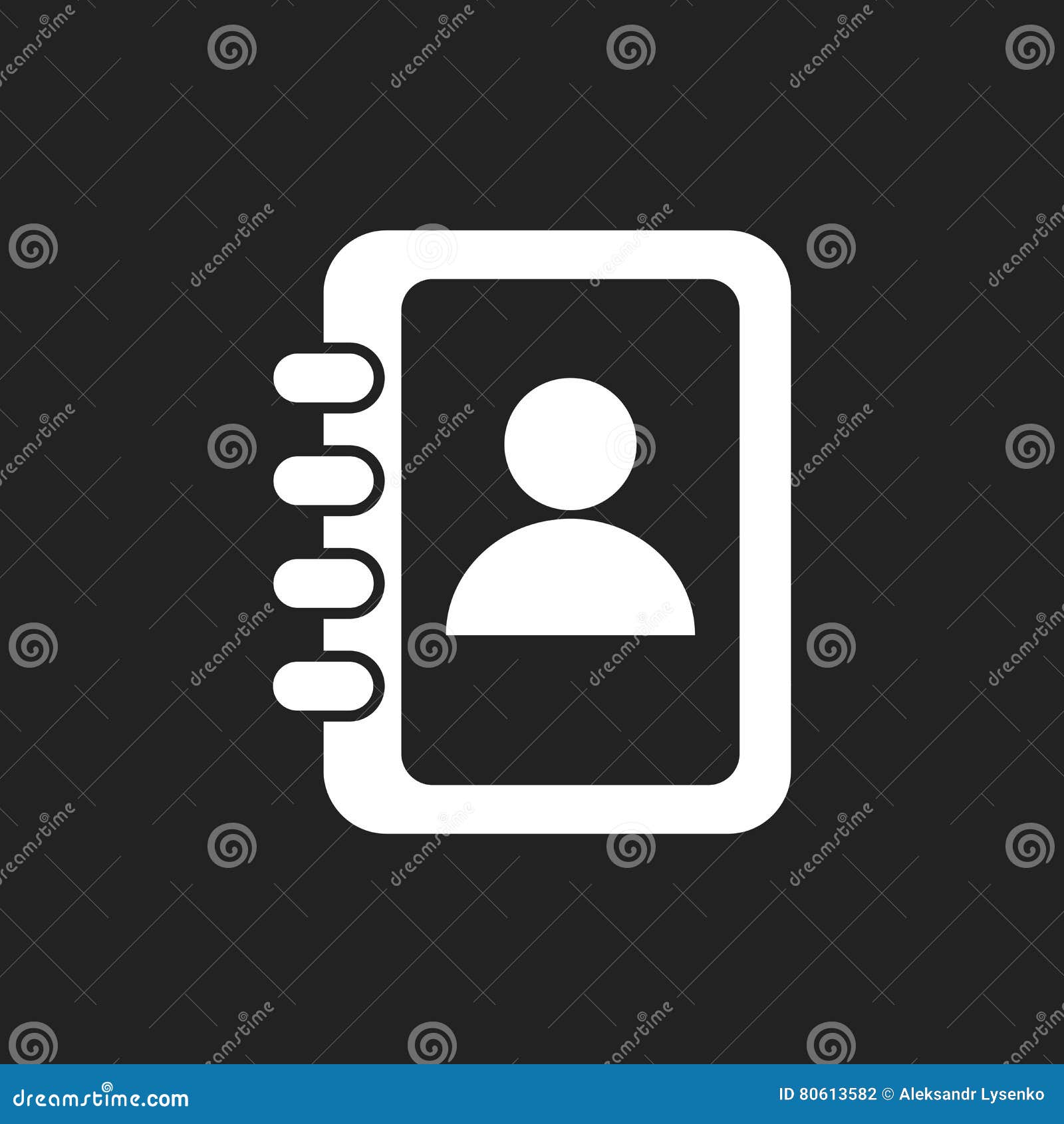 Address book icon. stock vector. Illustration of data - 80613582