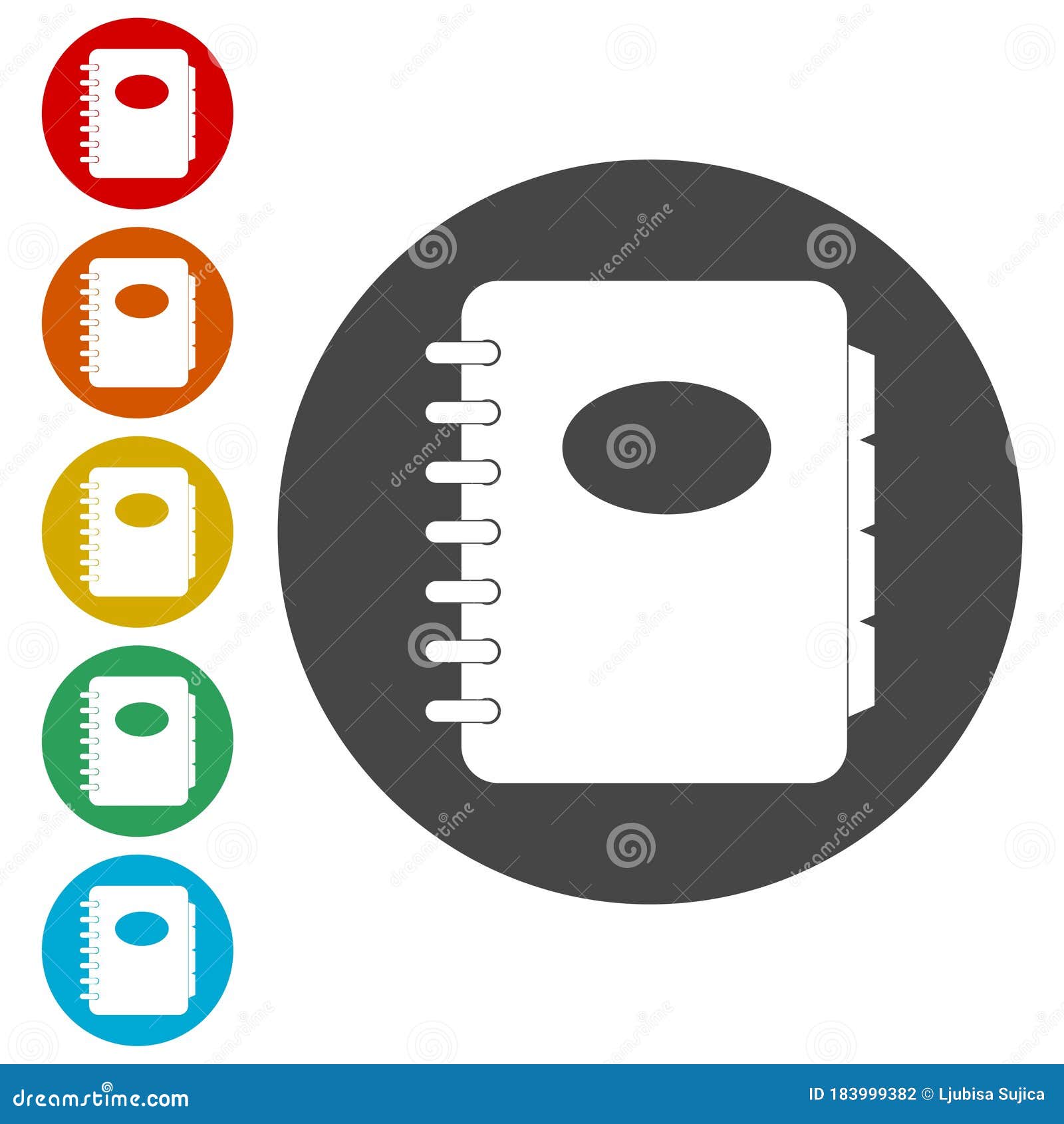 Address book icon stock vector. Illustration of index - 183999382