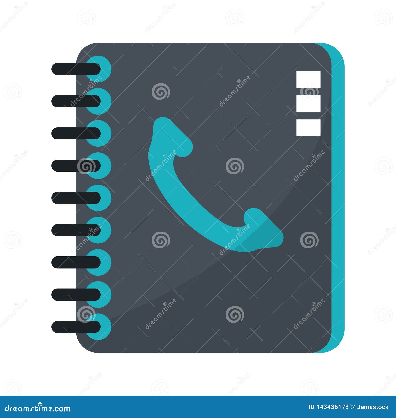 Address Book Symbol Isolated Stock Vector - Illustration of icon, paper ...