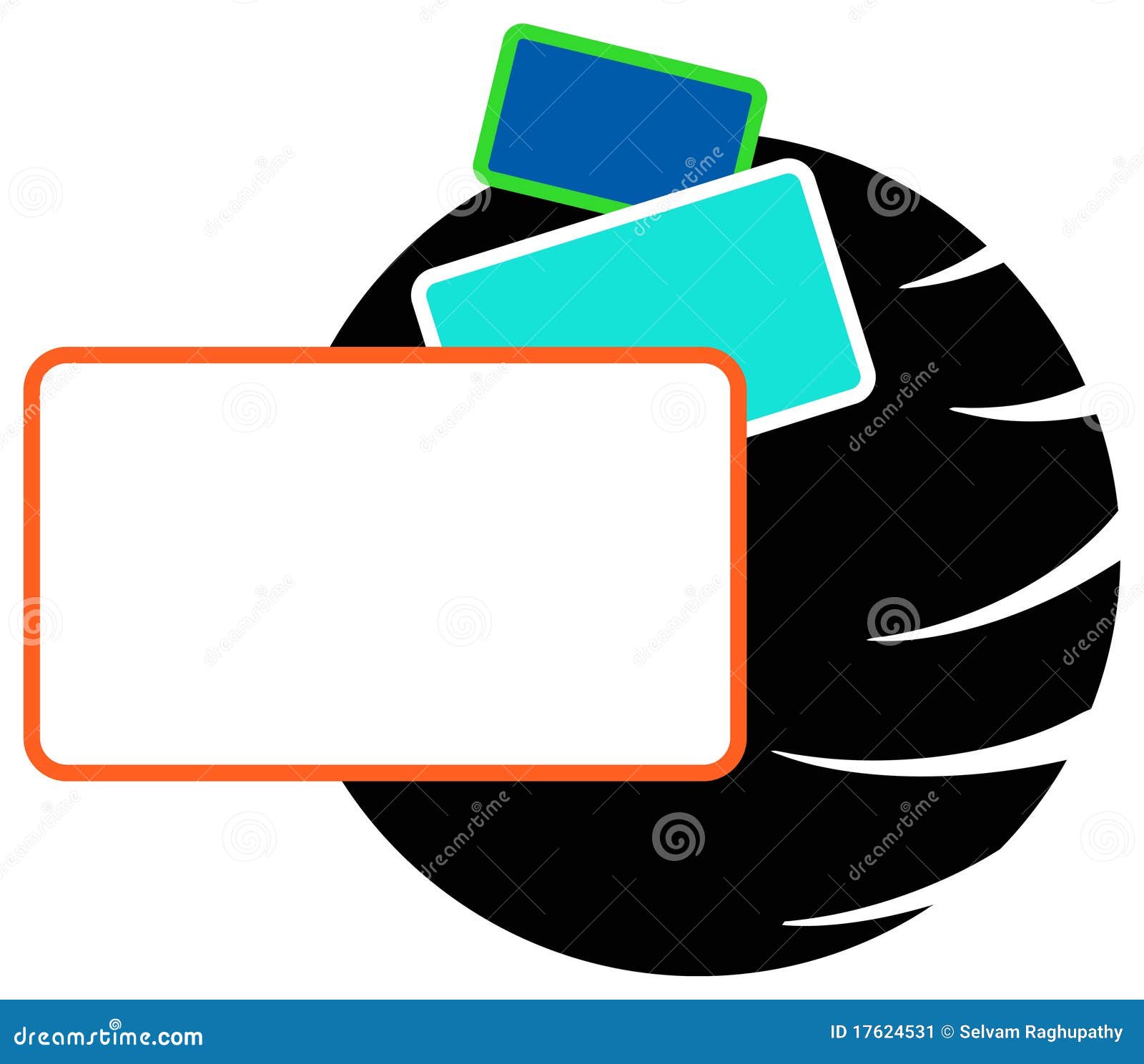 Address cards stock vector. Illustration of corporate - 17624531