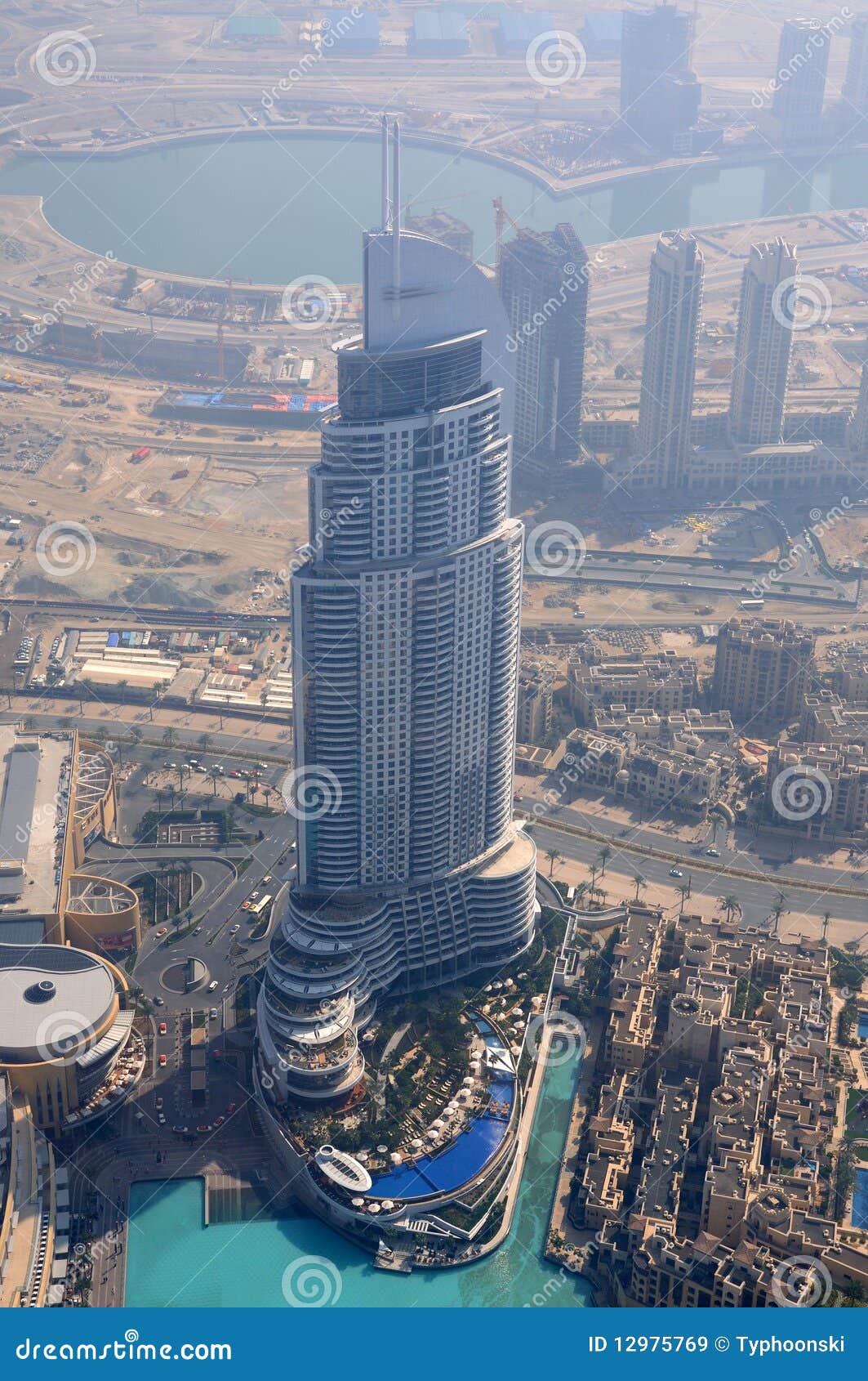 The Address Hotel in Dubai stock image. Image of emirates - 12975769