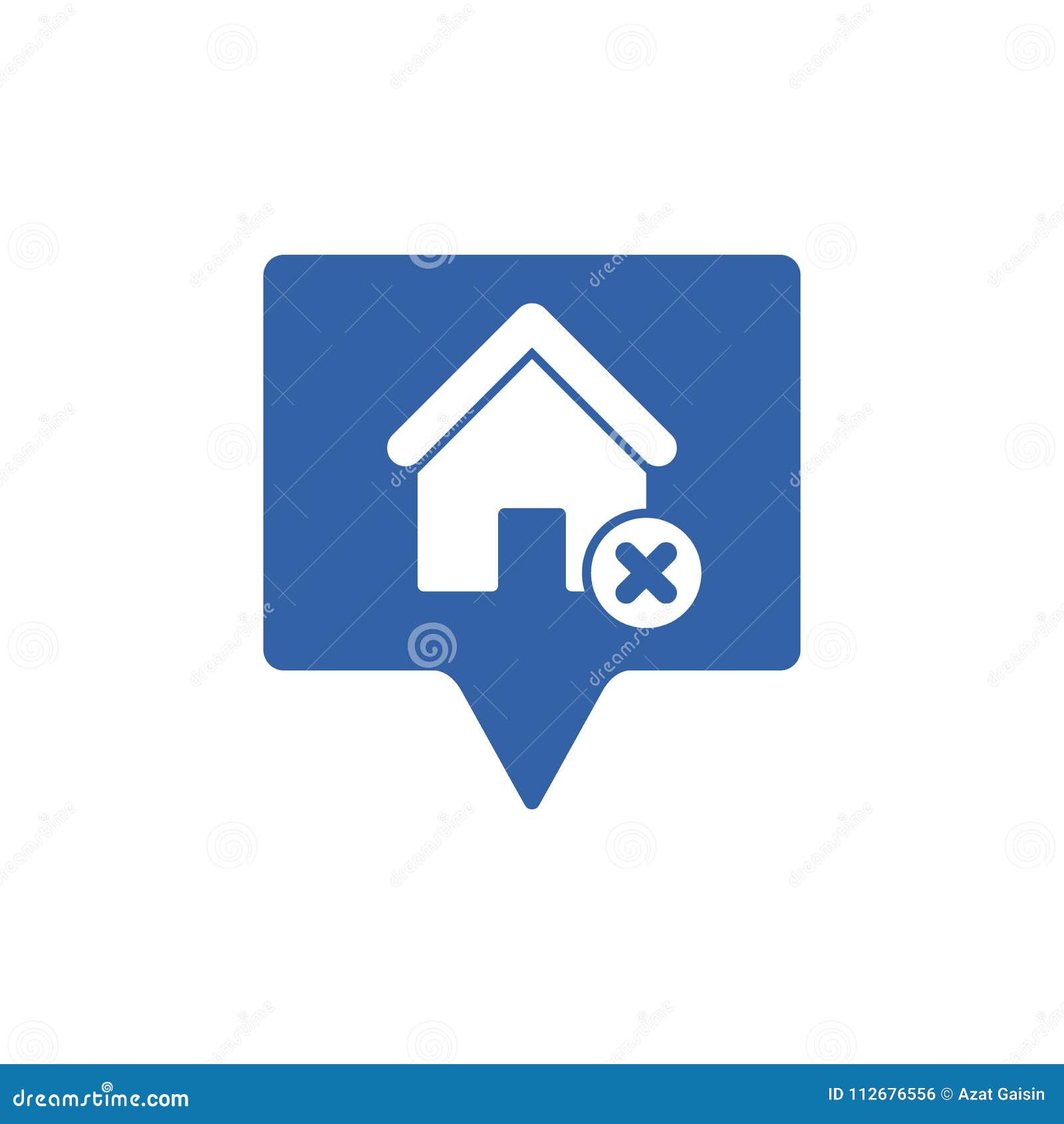 Address Icon with Cancel Sign. Address Icon and Close, Delete, Remove ...