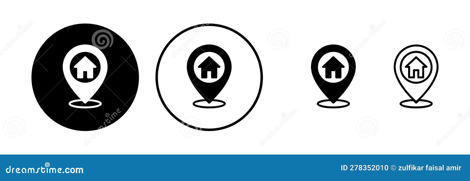 Address Icon . Location Icon. Address Symbol. Pin Stock Illustration ...