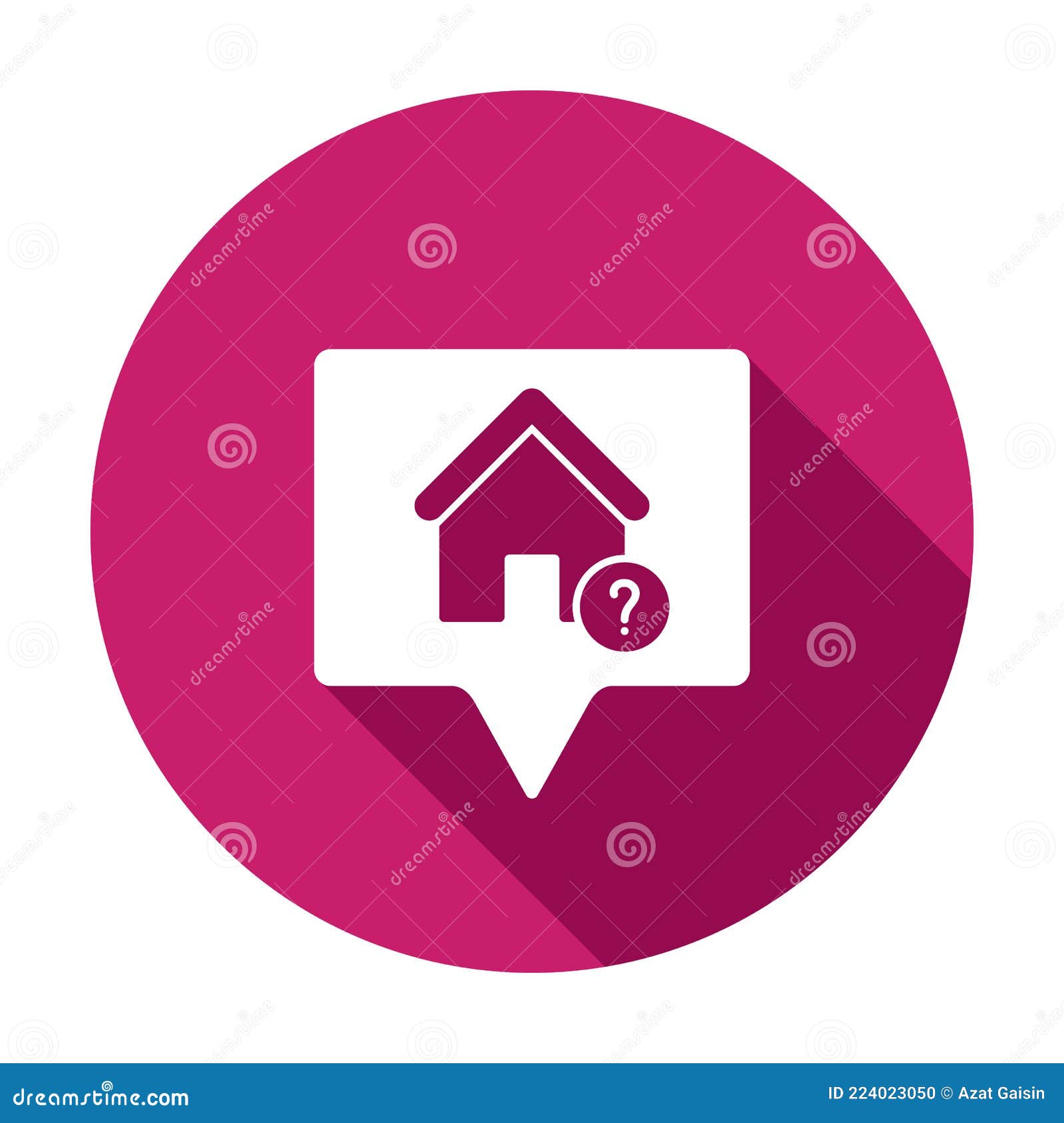 Address Icon with Question Mark. Address Icon and Help, How To, Info ...