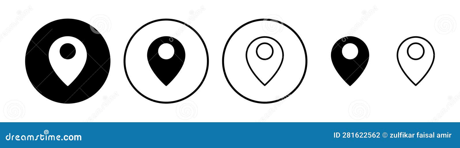 Address Icon . Location Icon. Address Symbol. Pin Stock Vector ...