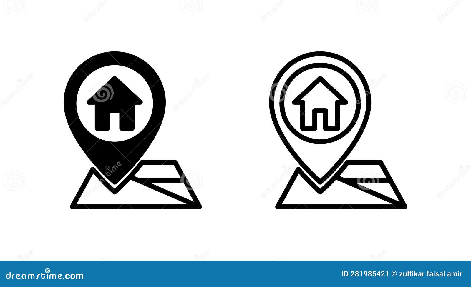 Address Icon . Location Icon. Address Symbol. Pin Stock Vector ...