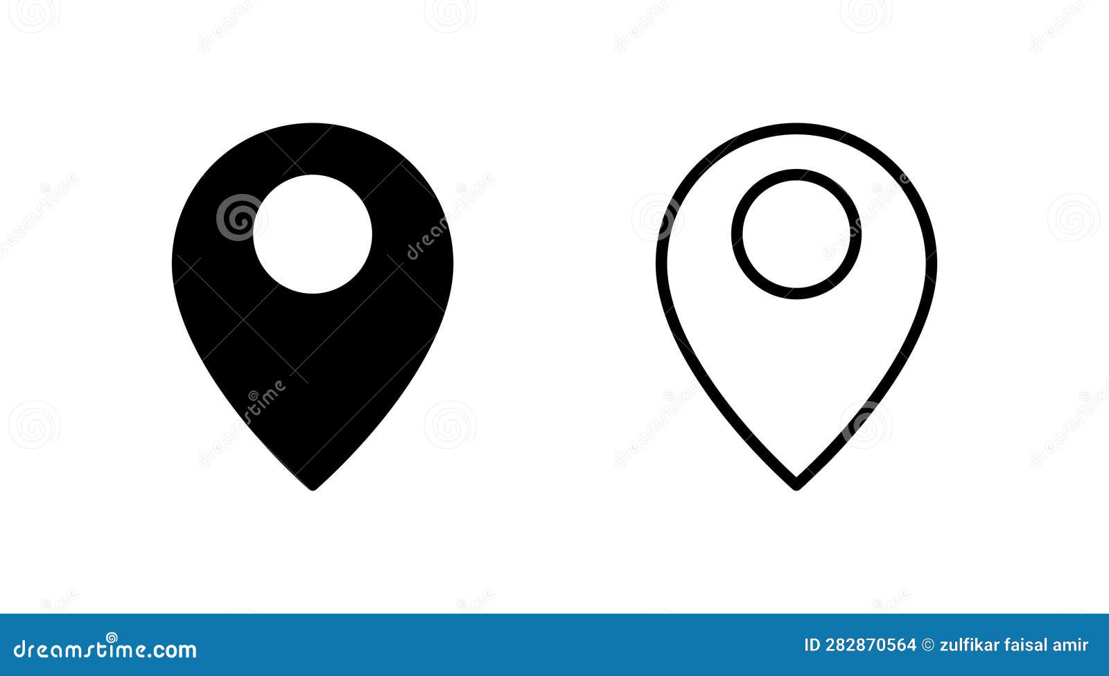 Address Icon . Location Icon. Address Symbol. Pin Stock Vector ...