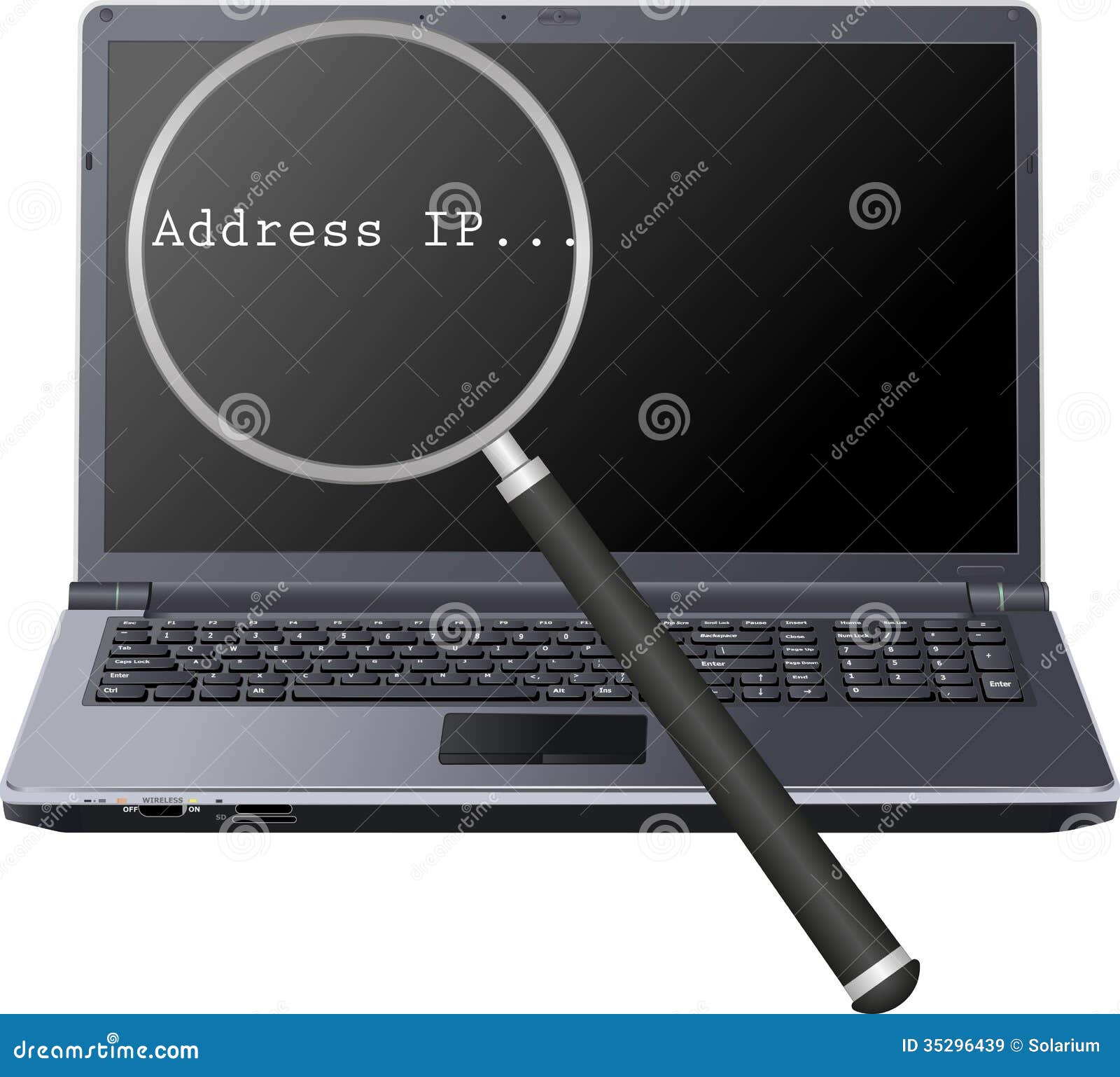 Address ip stock vector. Illustration of internet, background - 35296439