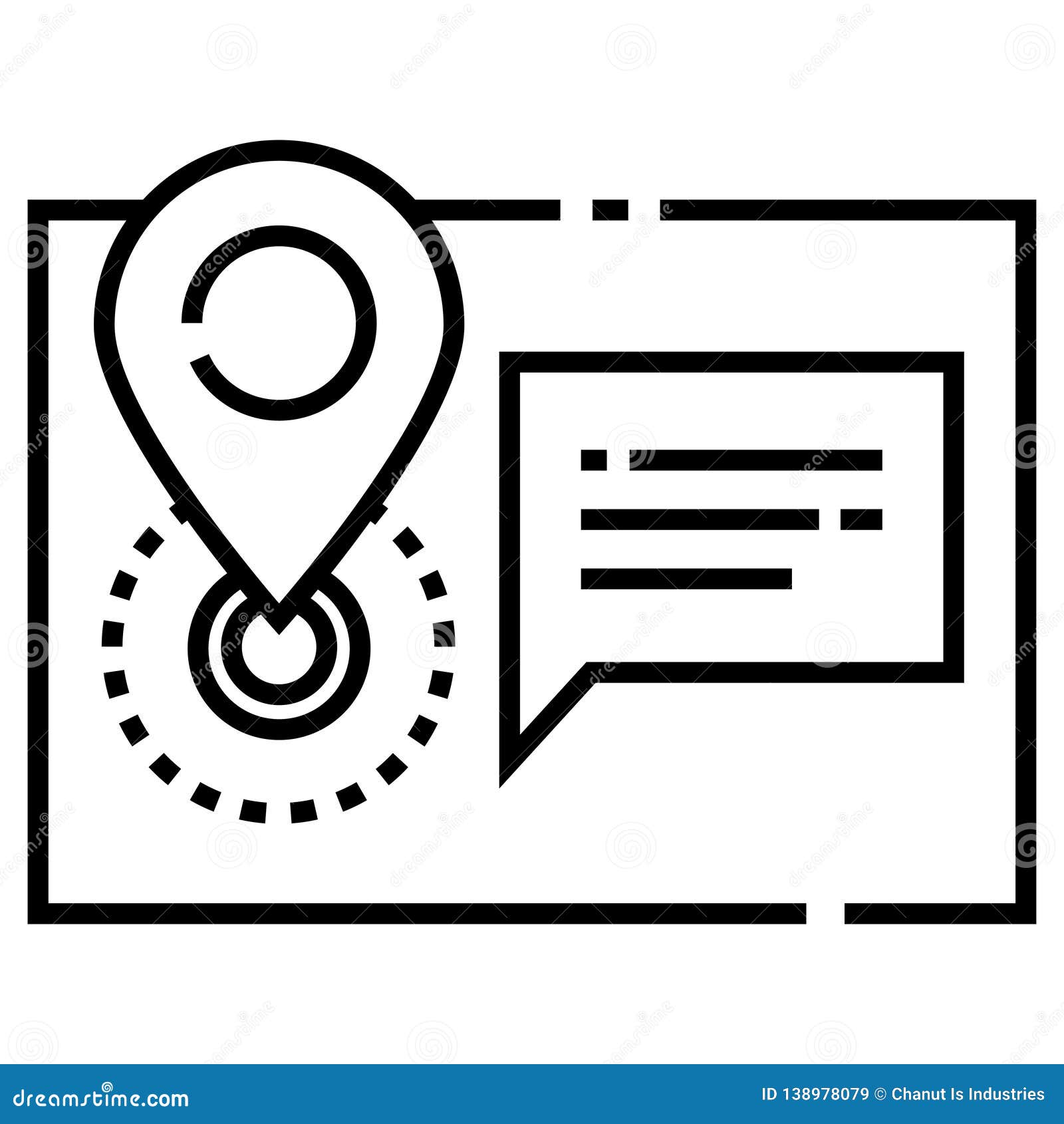 Address Line illustration stock vector. Illustration of navigation ...