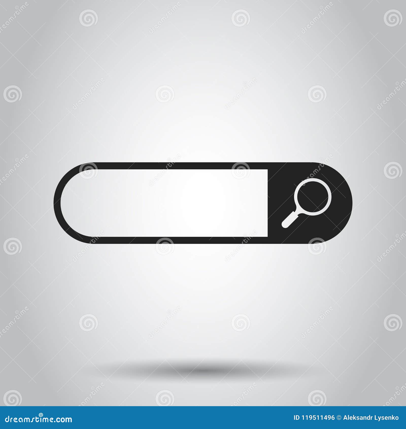 Address and Navigation Bar Icon. Vector Illustration Stock Vector ...
