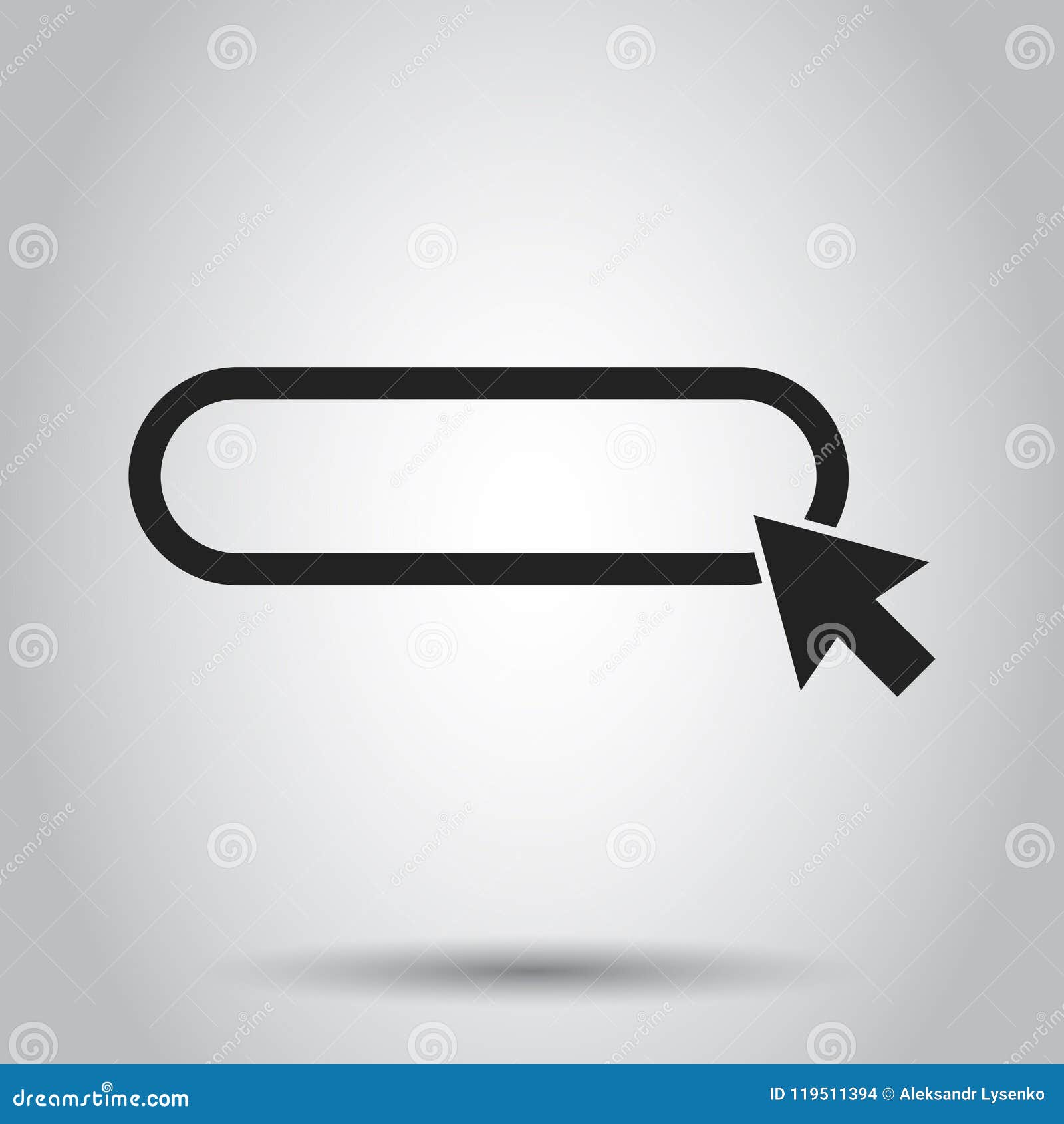 Address and Navigation Bar Icon. Vector Illustration Stock Vector ...