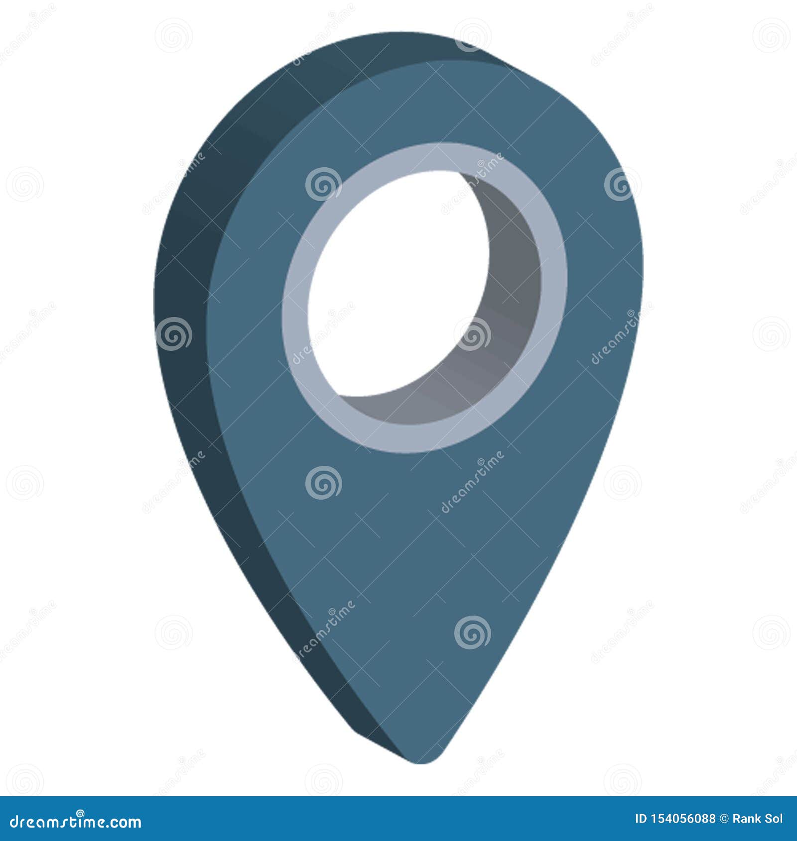Address Pin, Location Pointer Isolated Vector Icon Which Can Be Easily ...