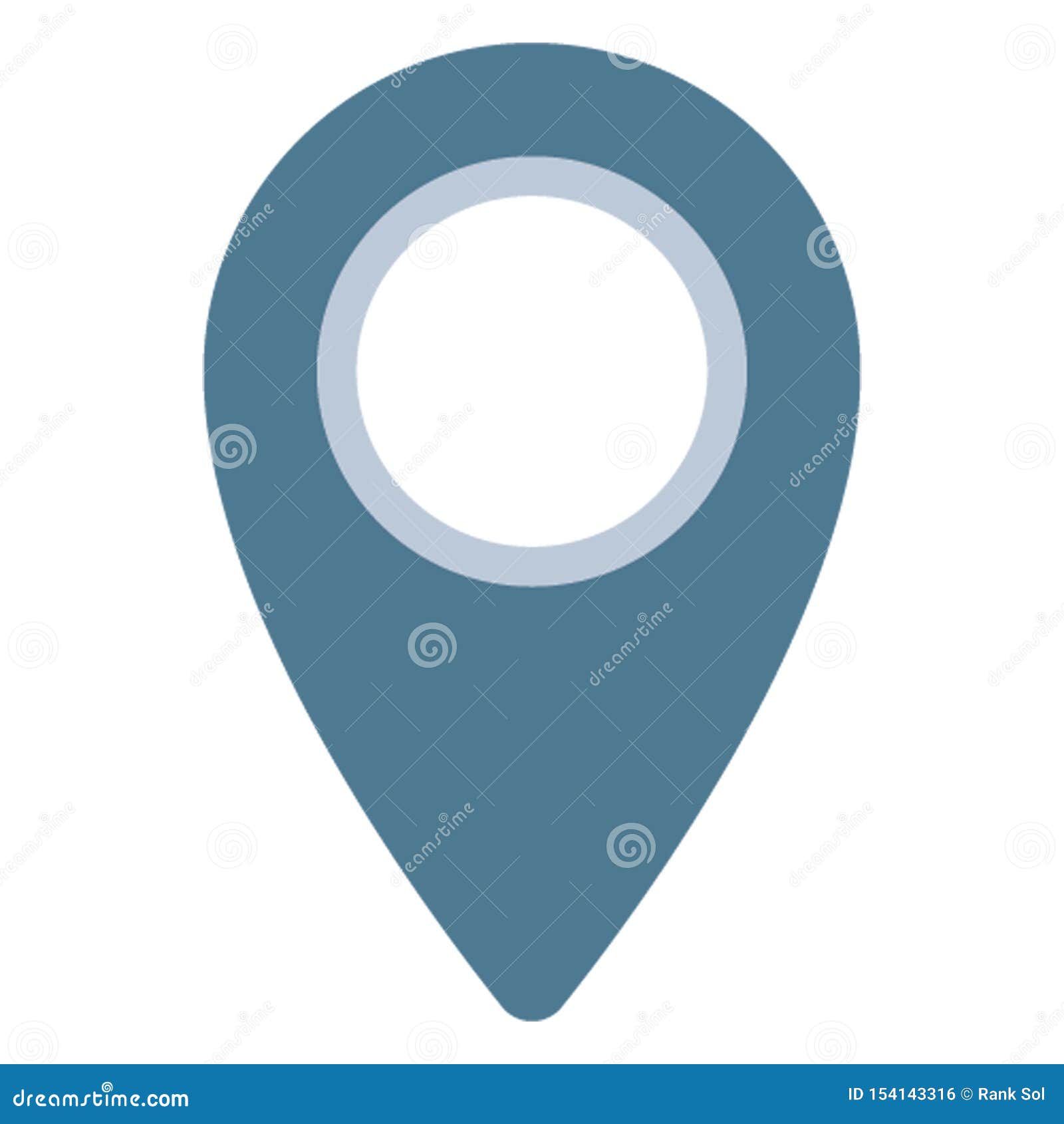Address Pin, Location Pointer Isolated Vector Icon Which Can Be Easily ...