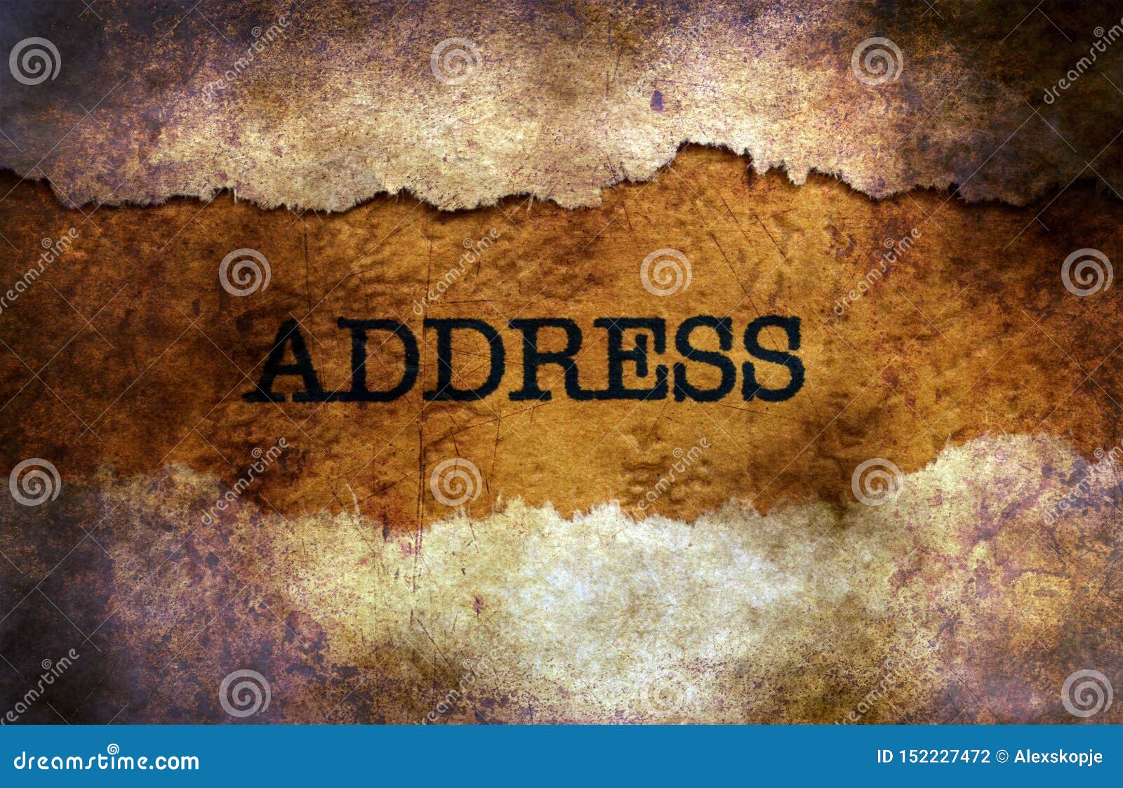Address Text Grunge Concept Stock Photo - Image of write, post: 152227472