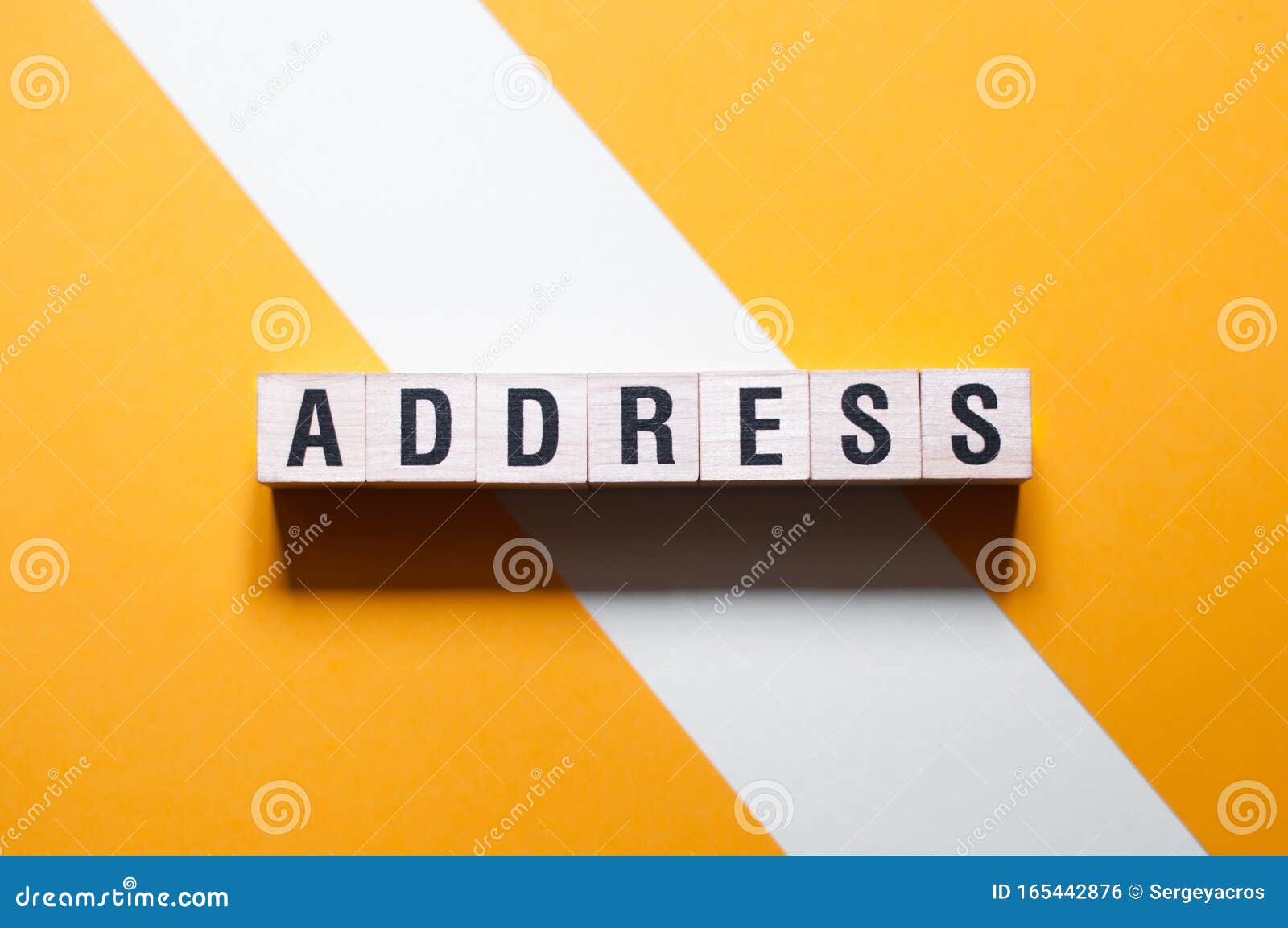 Address Word Concept on Cubes Stock Photo - Image of host, network ...