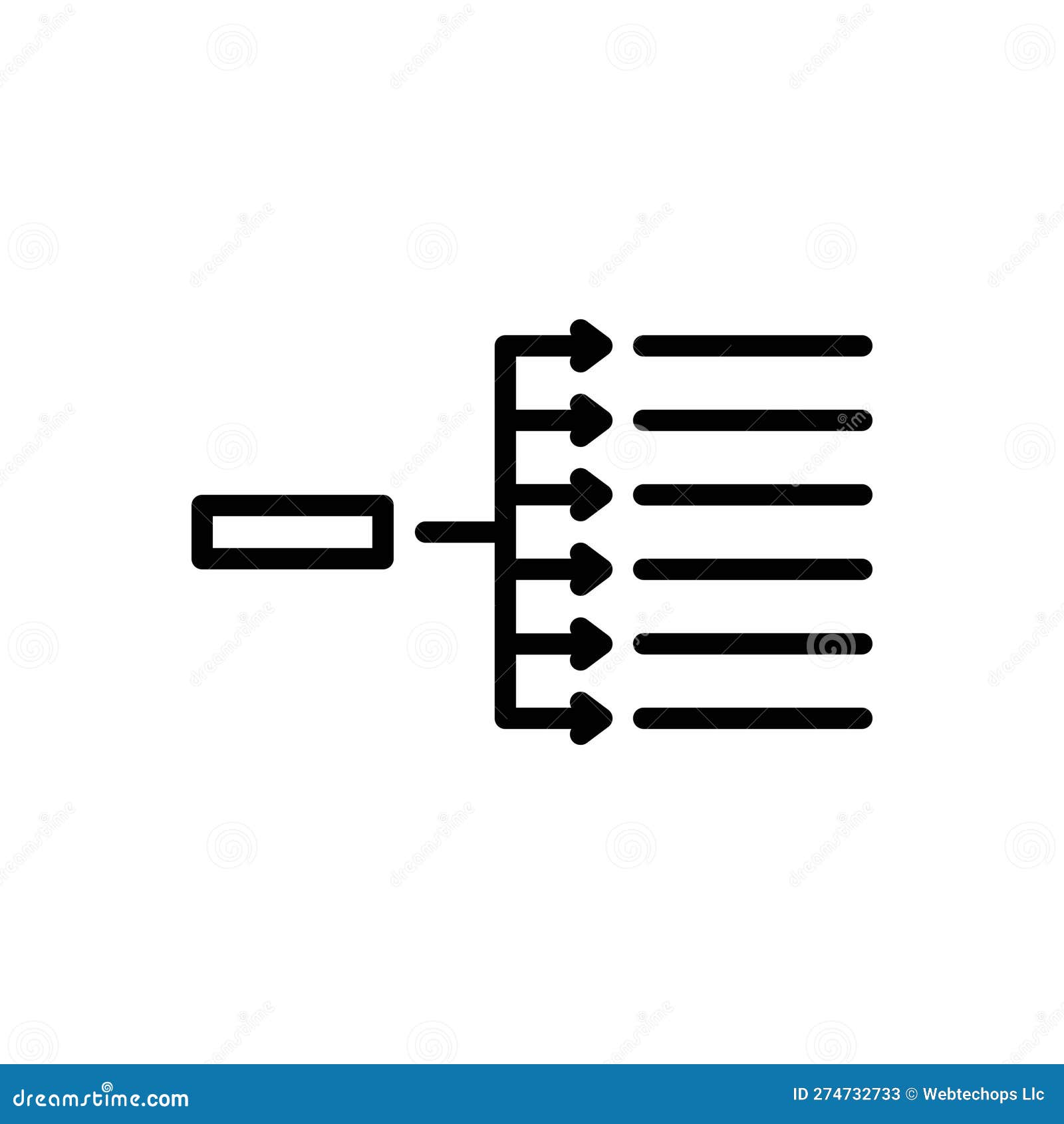 Black Line Icon for Addressing, Indicate and Hint Stock Vector ...