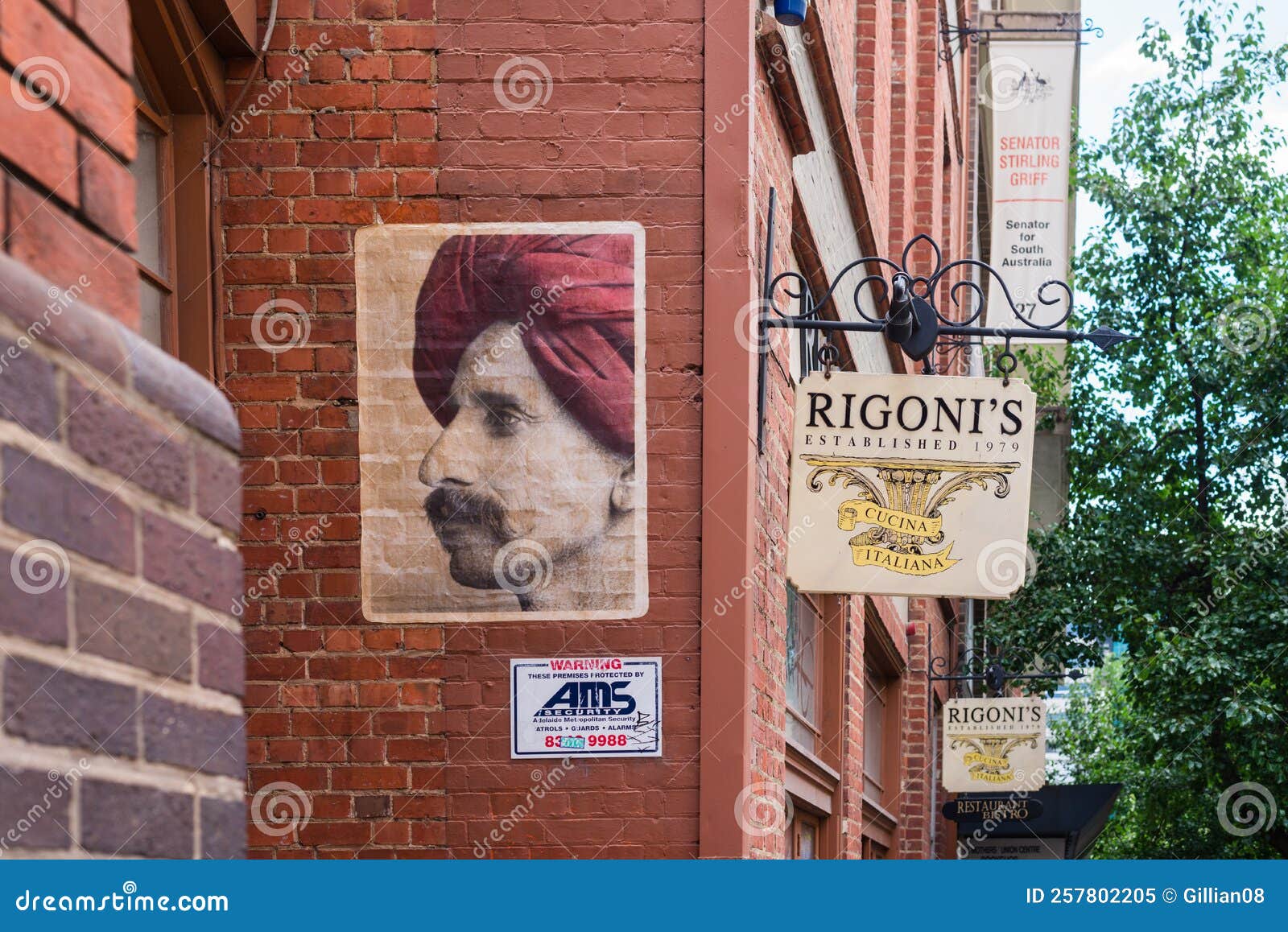 Adelaide, Australia - December 2020: Peter Drew Art on a Building in ...