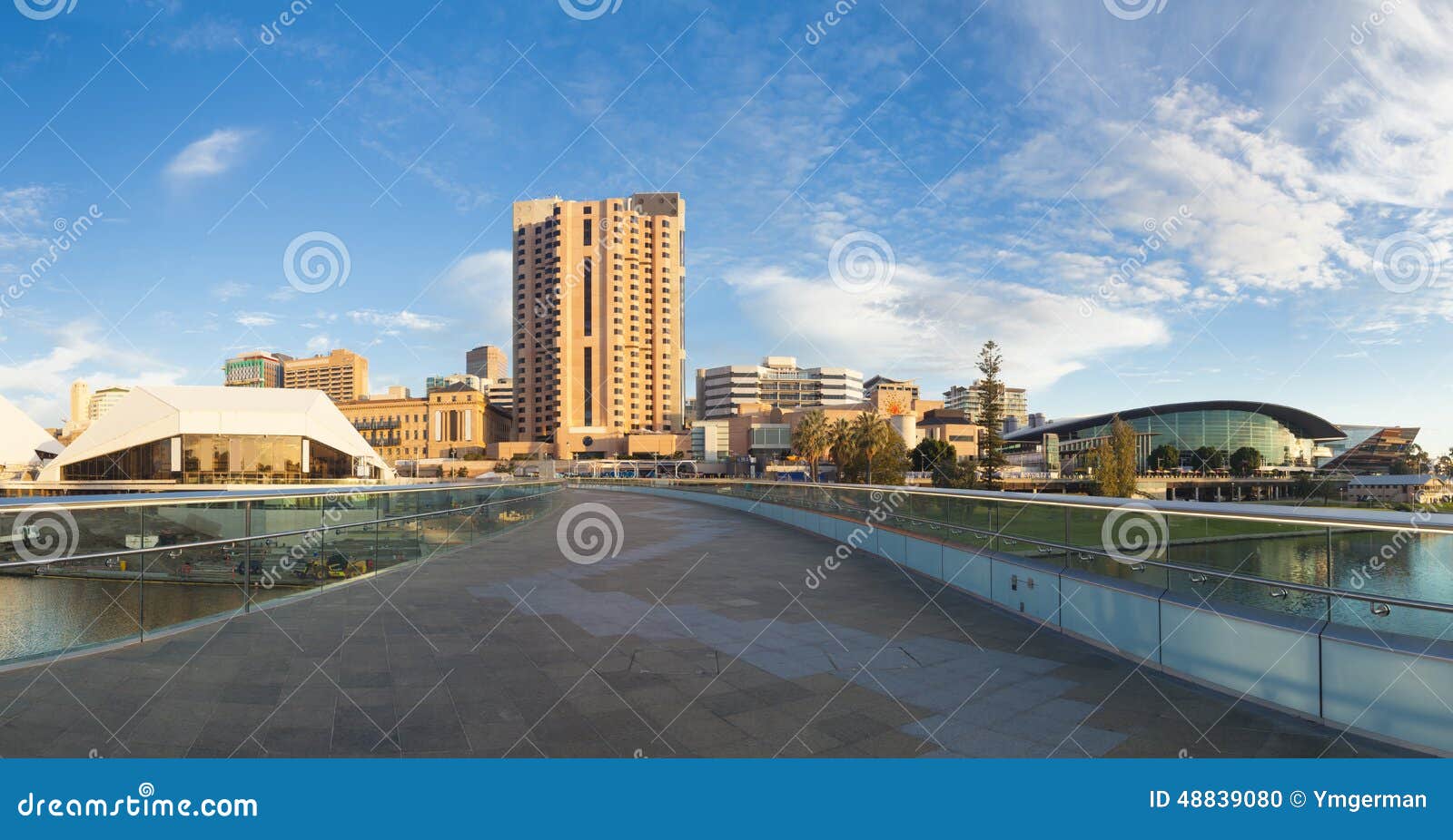 Adelaide City in Australia at Sunset Stock Photo - Image of sunset ...