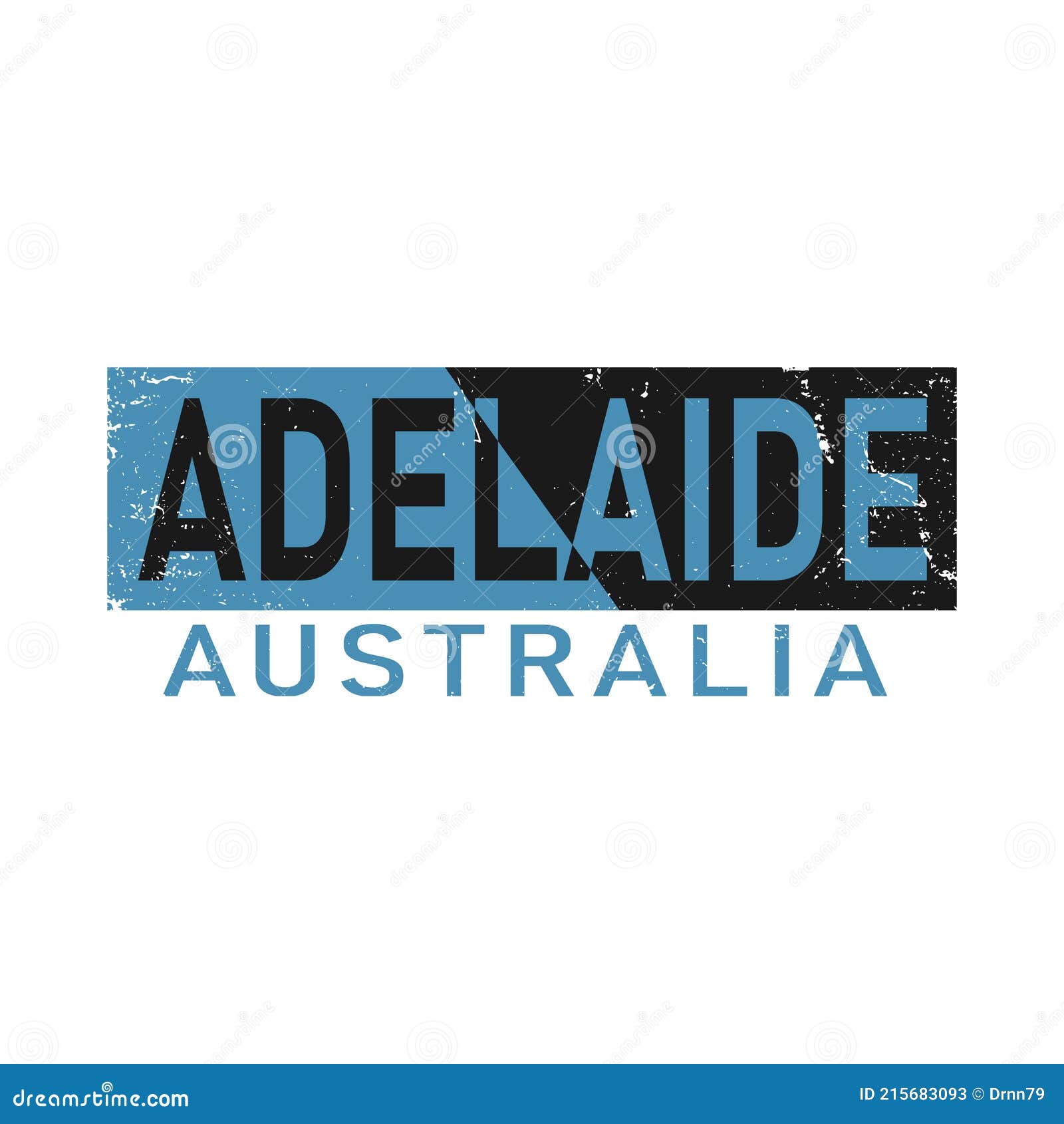 Adelaide. Colorful Typography Text Banner Stock Vector - Illustration ...