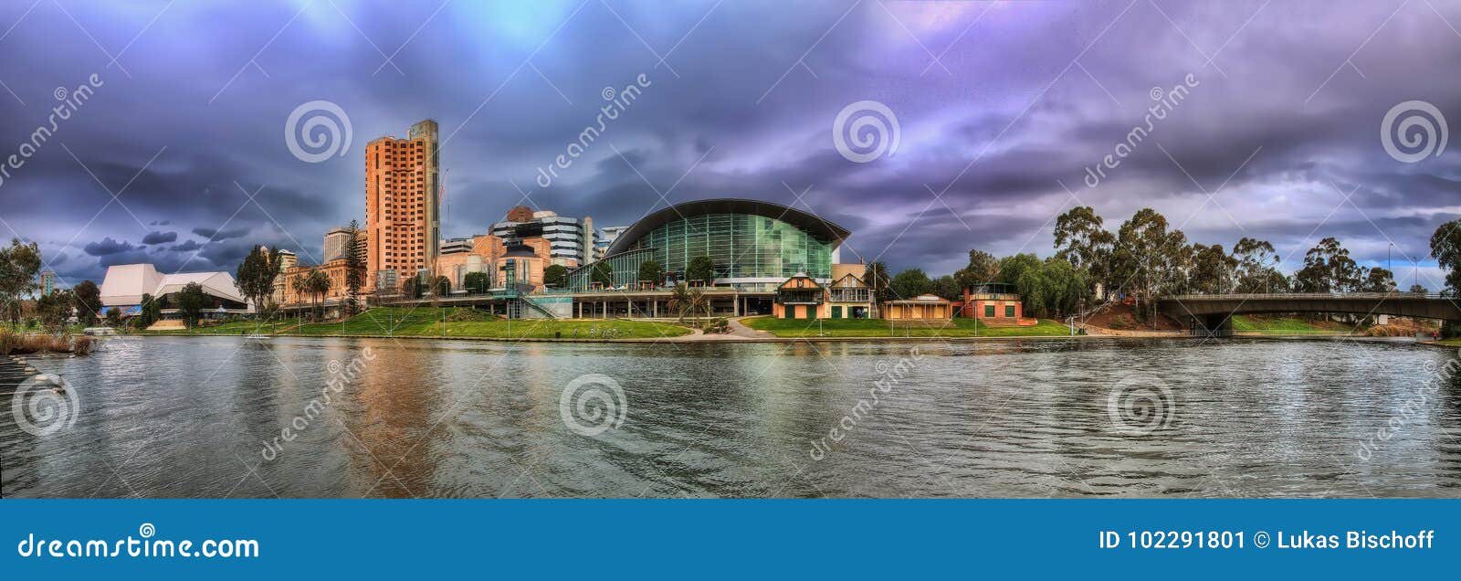 Adelaide Downtown stock image. Image of green, city - 102291801
