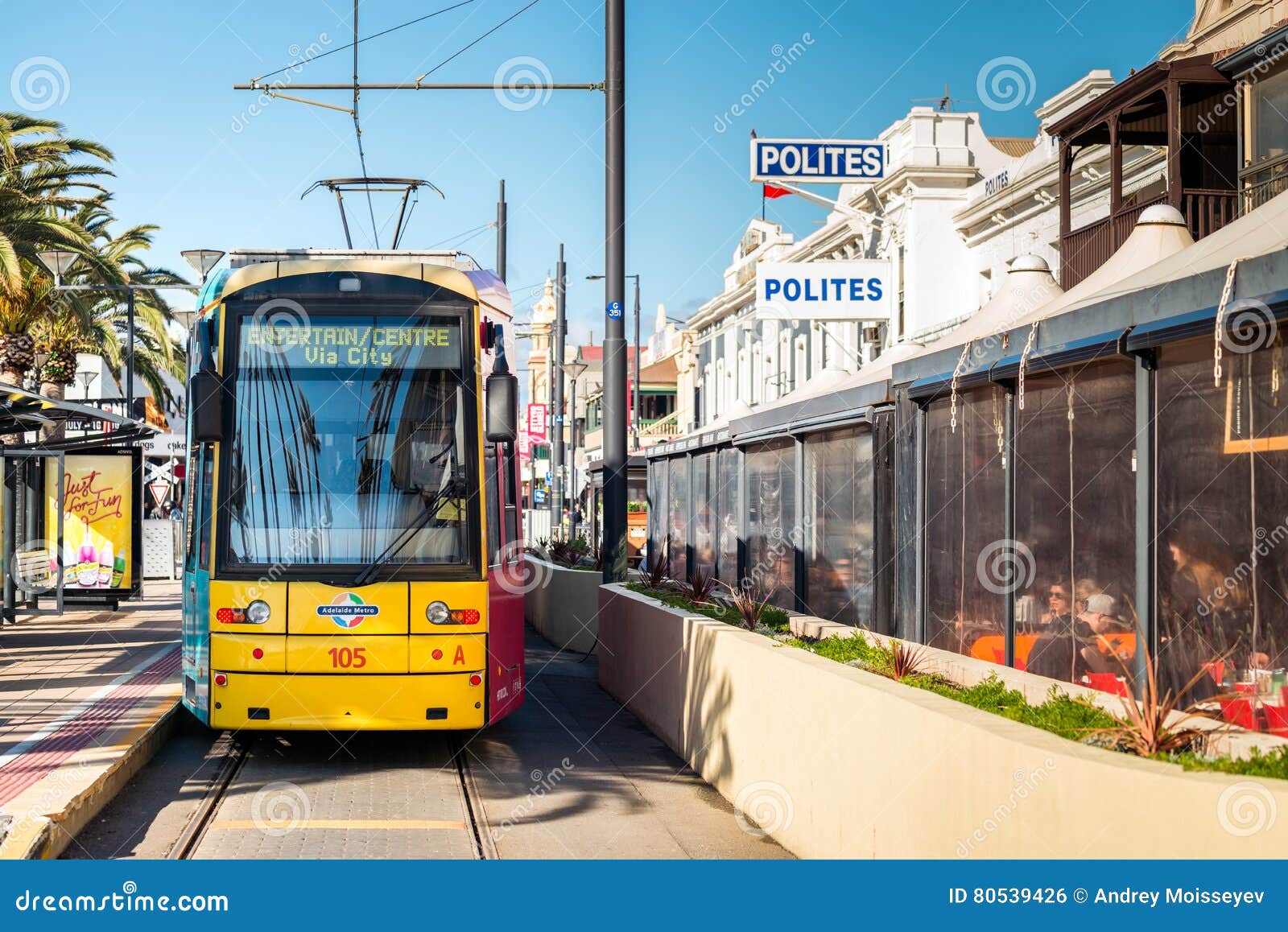 Adelaide Metro Tram redaktionelles foto. Bild von architektur - 80539426