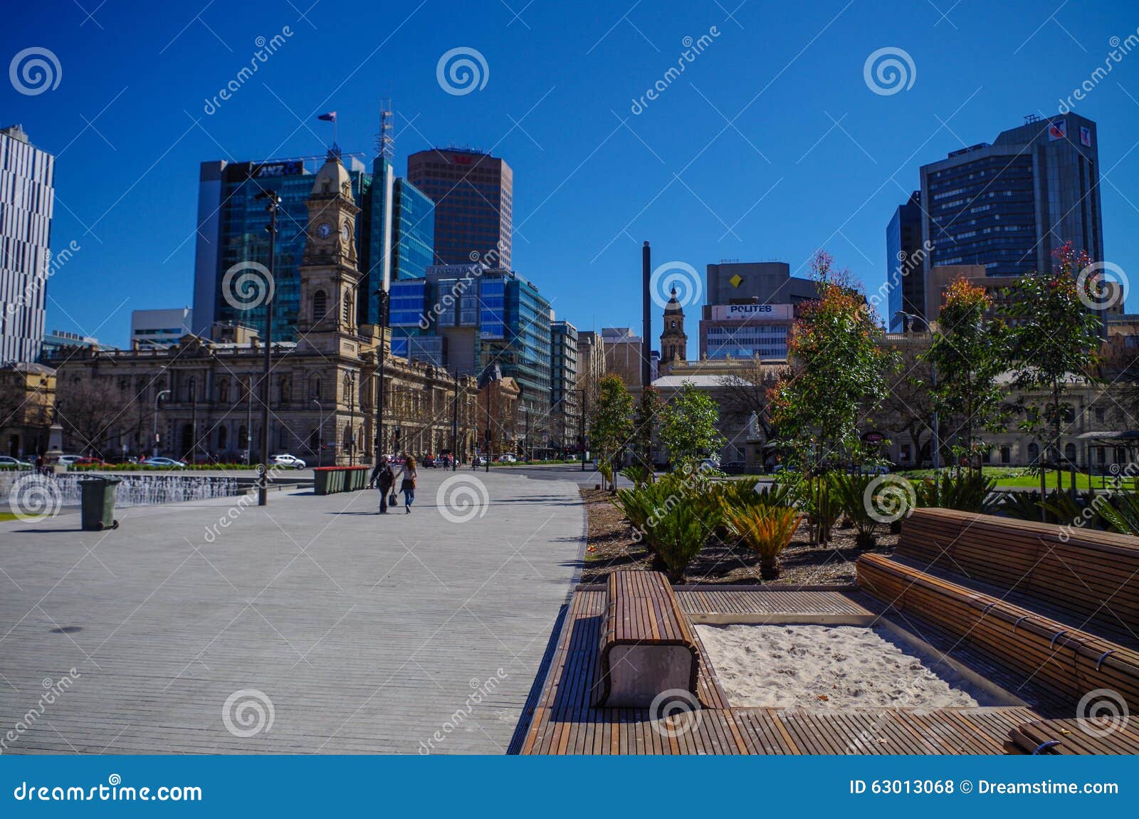 Adelaide Skyline from Central Place Editorial Stock Photo - Image of ...