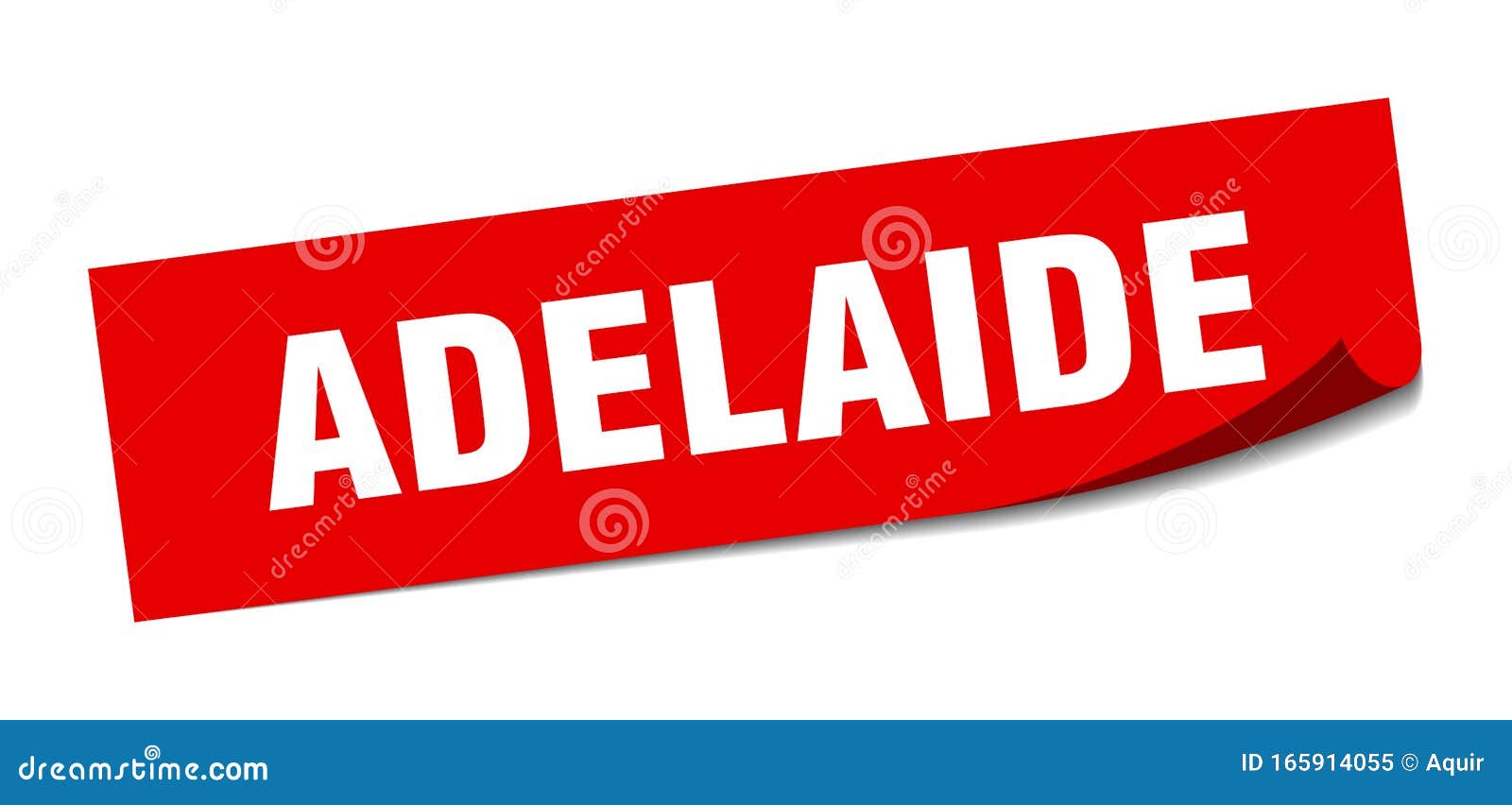 Adelaide Sticker. Adelaide Square Peeler Sign Stock Vector ...