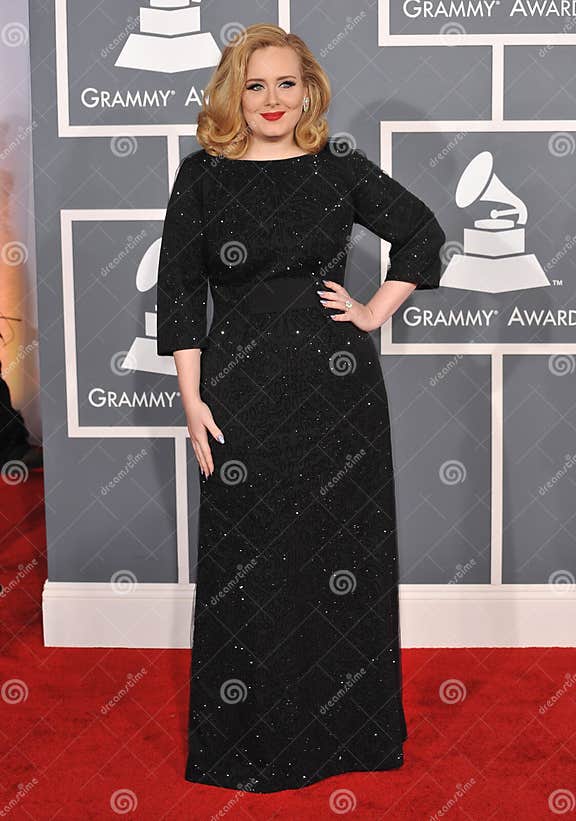 Adele editorial photography. Image of 54th, angeles, february - 23476412