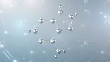 Adenine Molecular Structure, 3d Model Molecule, Purine Nucleobase ...