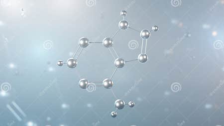 Adenine Molecular Structure, 3d Model Molecule, Purine Nucleobase ...