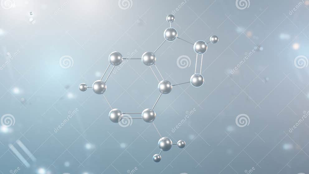 Adenine Molecular Structure, 3d Model Molecule, Purine Nucleobase ...