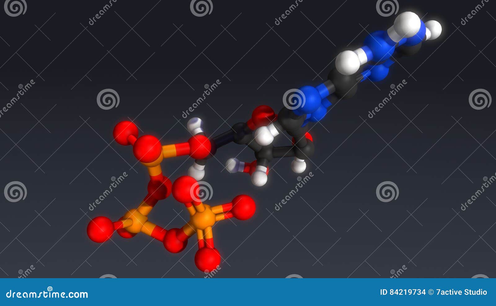 Adenosine Trifosfaatstructuur Stock Illustratie - Illustration of ...