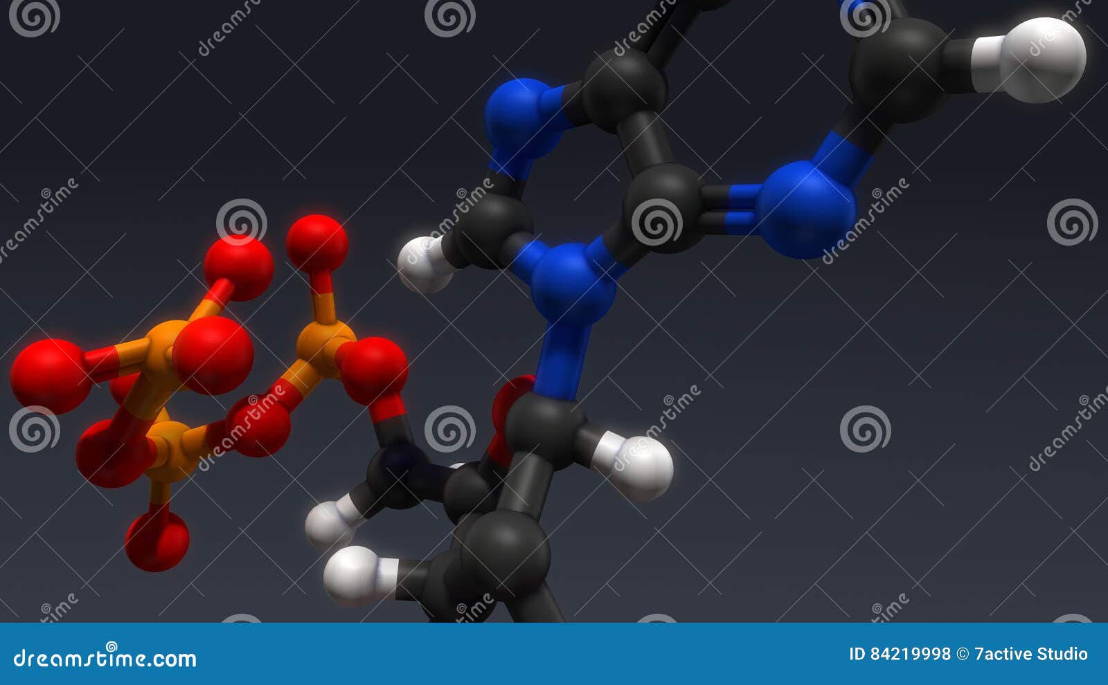 Adenosine Trifosfaatstructuur Stock Illustratie - Illustration of bord ...