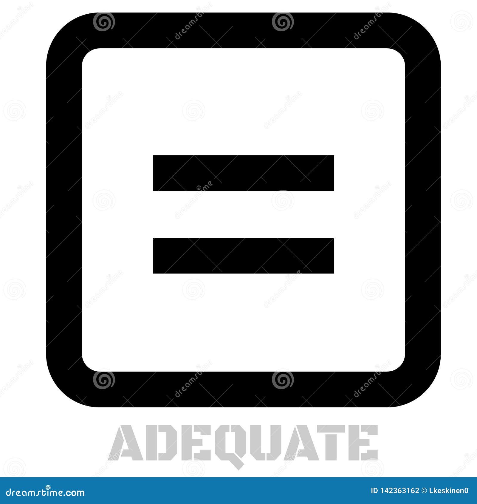 Adequate Concept Icon on White Stock Vector - Illustration of ...