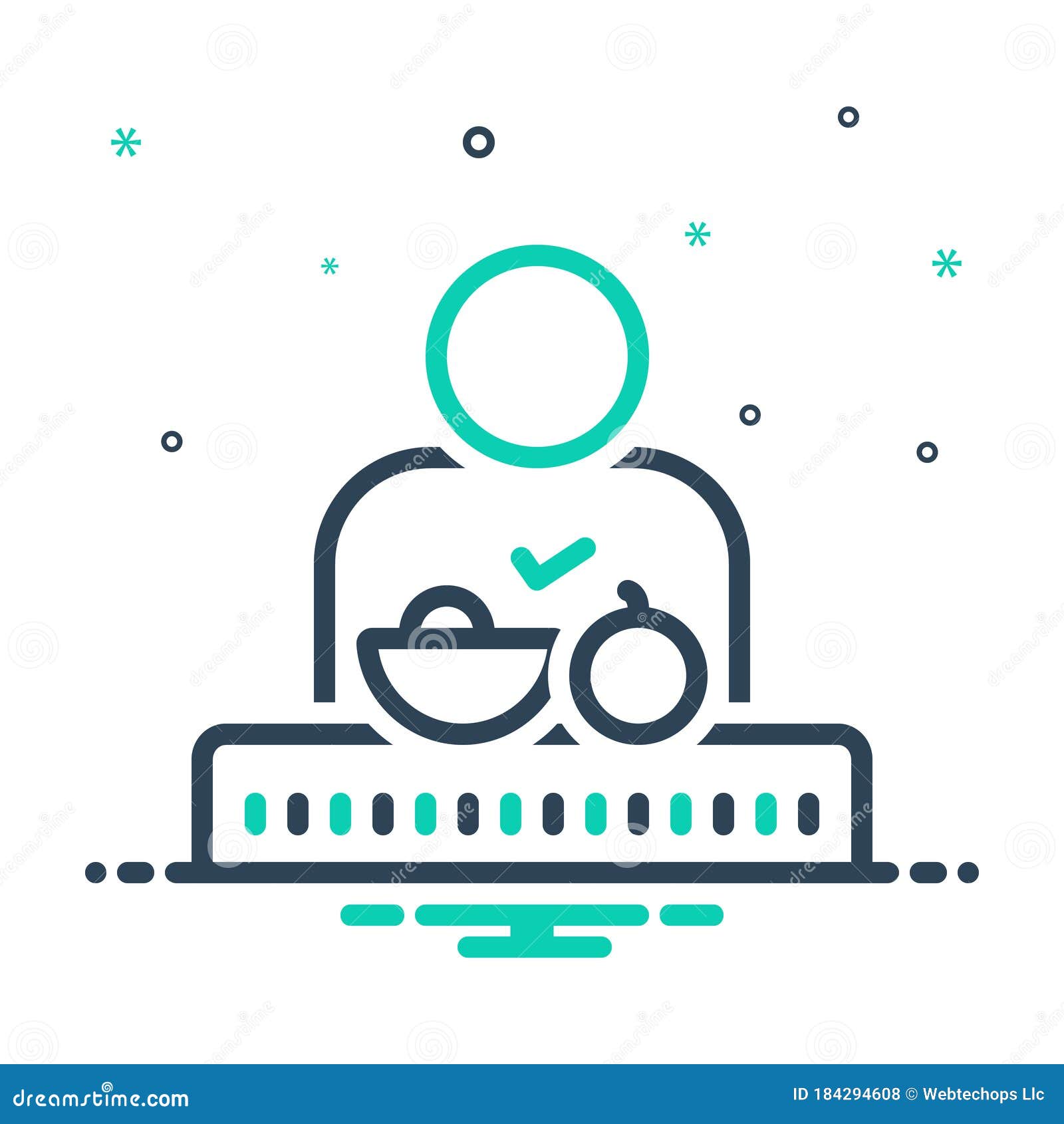 Mix Icon for Adequate, Sufficient and Ample Stock Vector - Illustration ...